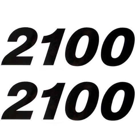 Triton Boat Decal Stickers | 2100 Black (Pair) - Walmart.com