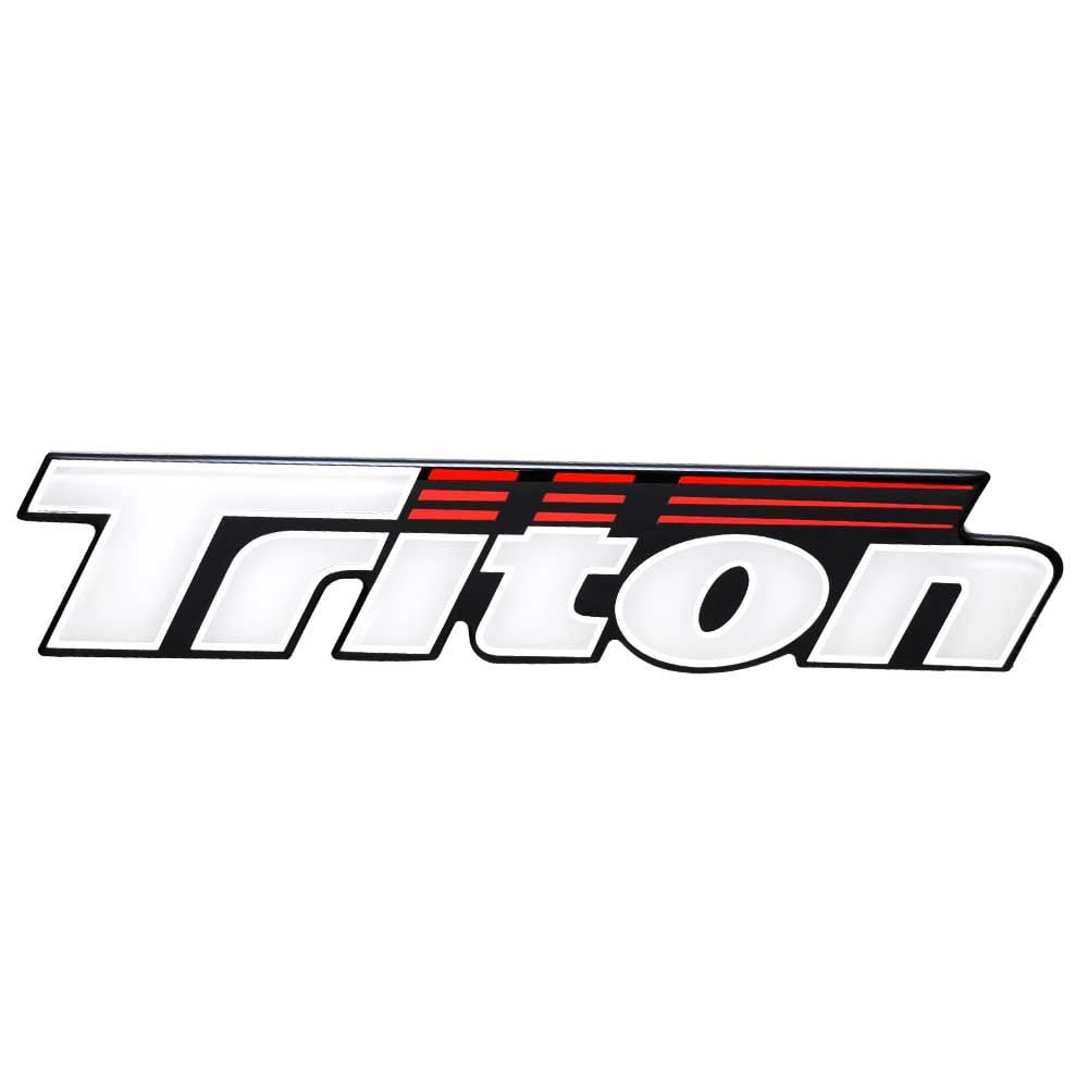 Triton Boat Raised Decal 200355 | 9 3/4 x 1 7/8 Inch Red White Black ...