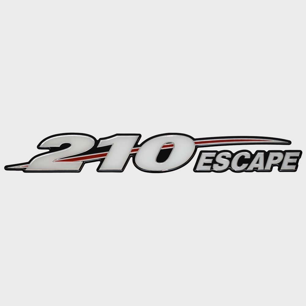 Triton Boat Raised Emblem Decal 200332 | 210 Escape Red White Silver ...