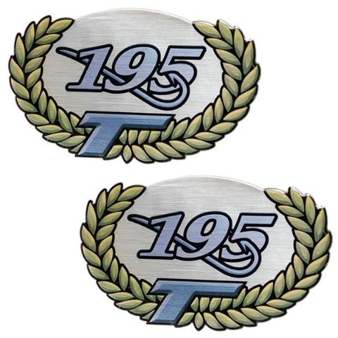 Triton Boat Raised Sticker Decals | 6 1/2 x 4 Inch Blue Silver (Pair ...