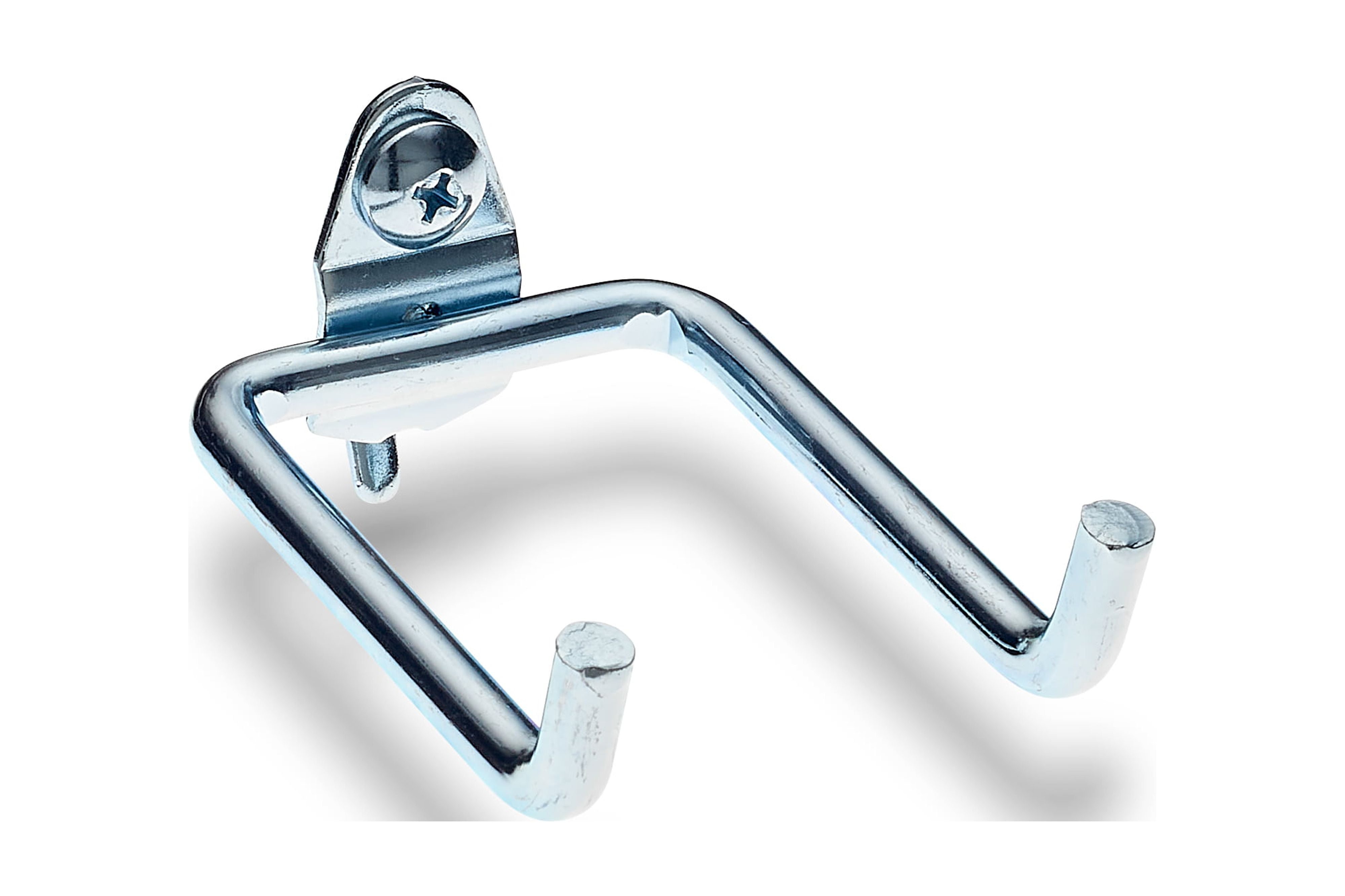 Triton Products 2-3/4 inch Double Rod Steel Pegboard Hook, 80-Degree ...