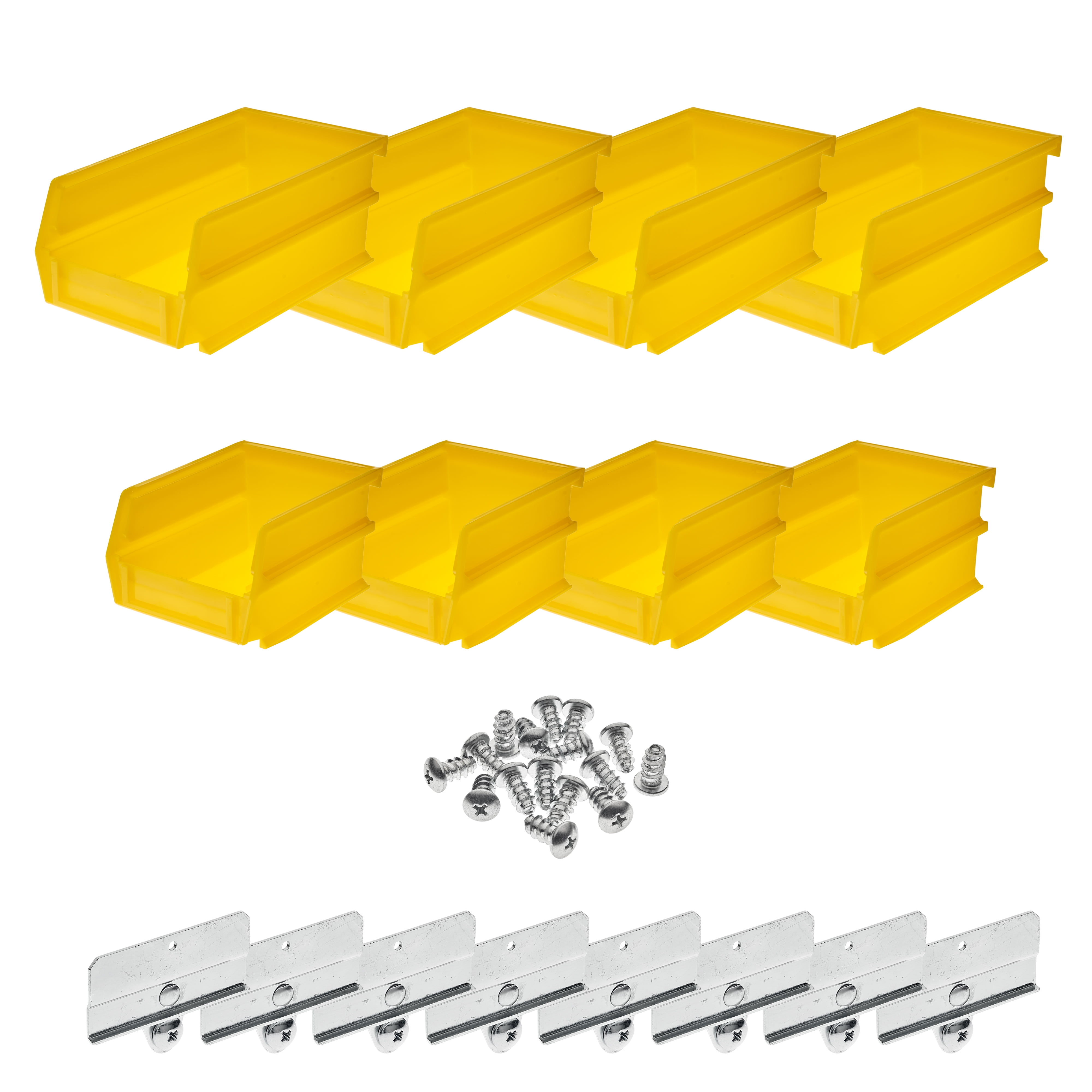 Triton Products® LocBin Polypropylene Hanging Bin & BinClip Kits, (4 ...