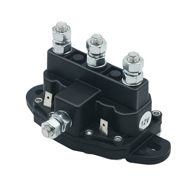 Triumilynn 12V Winch Reversing Solenoid Relay Switch, 6-Terminal DC ...