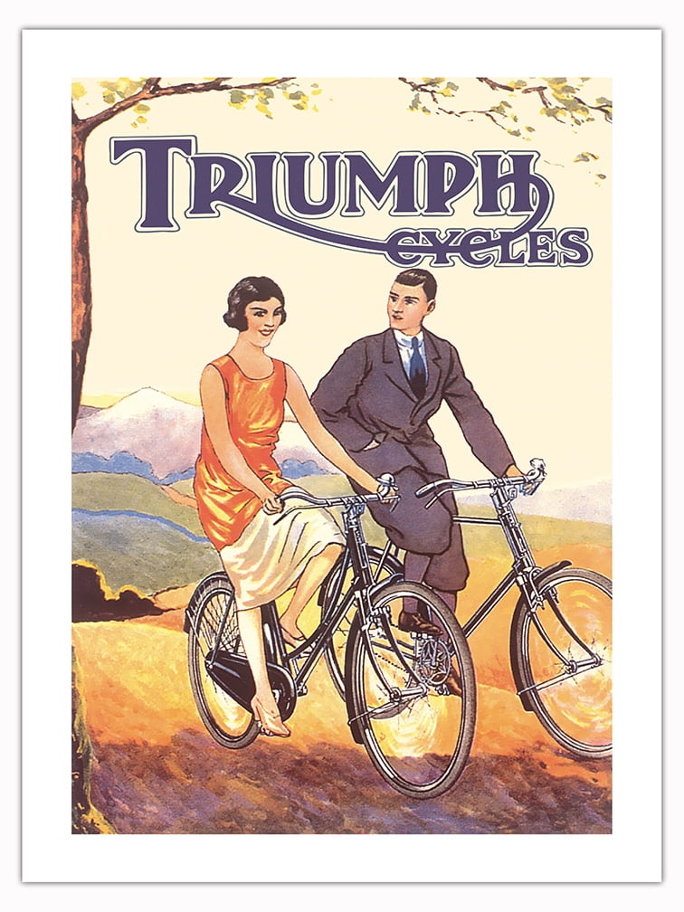 Triumph Cycles - Vintage Bicycle Poster c.1922 - Bamboo Fine Art 290gsm ...