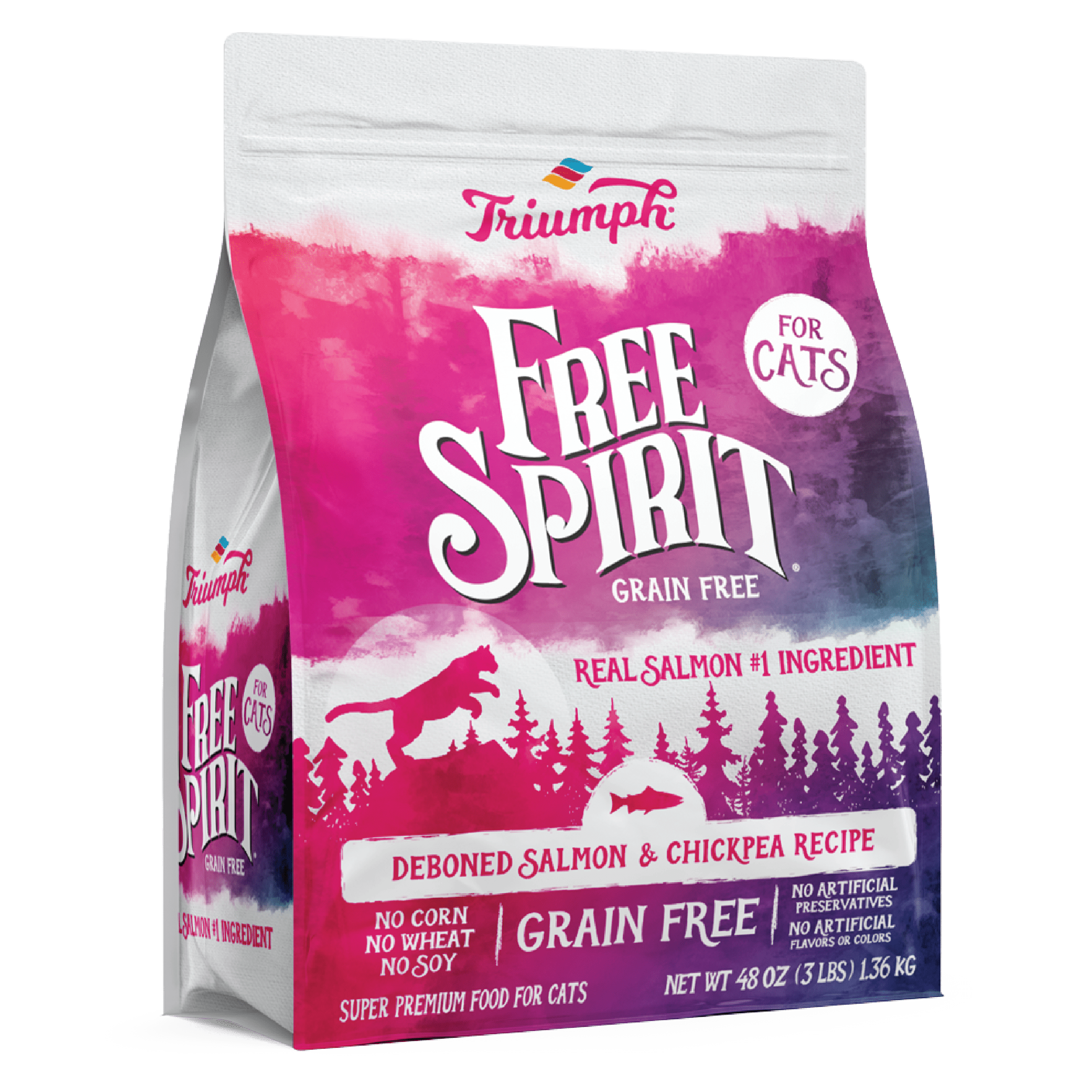 Triumph Free Spirit Deboned Salmon & Chickpea Recipe Dry Cat Food ...