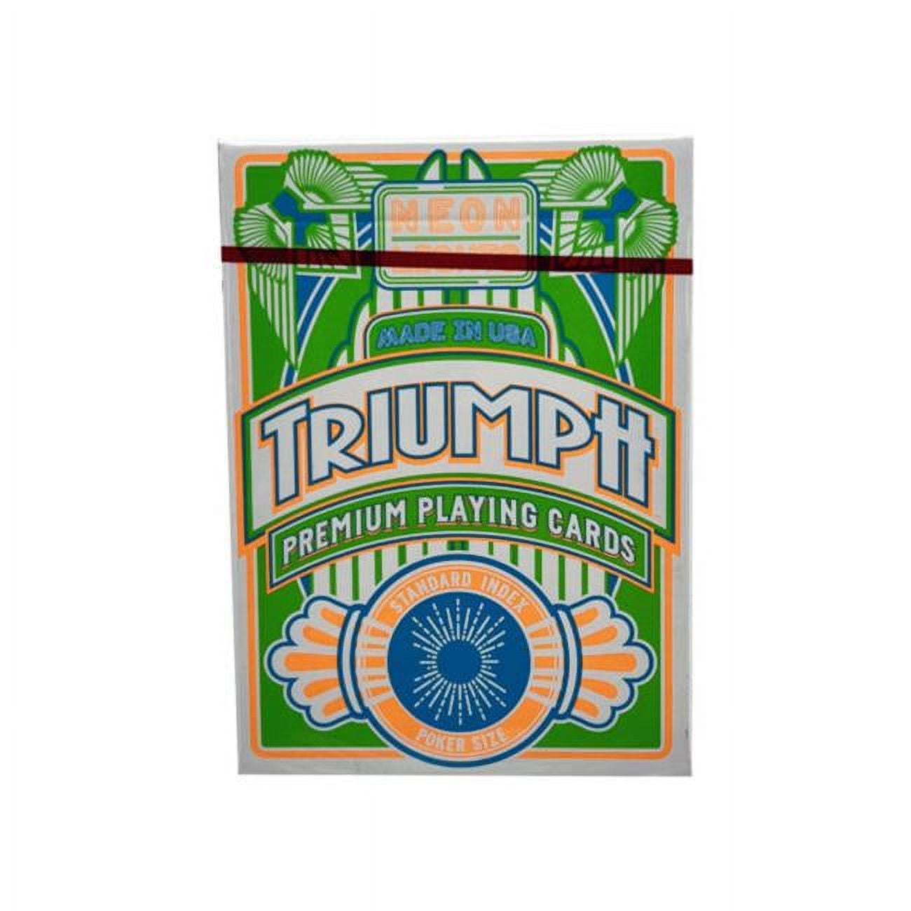 Triumph Neon One Pack Standard Index Premium Playing Cards - Pack of 36 ...