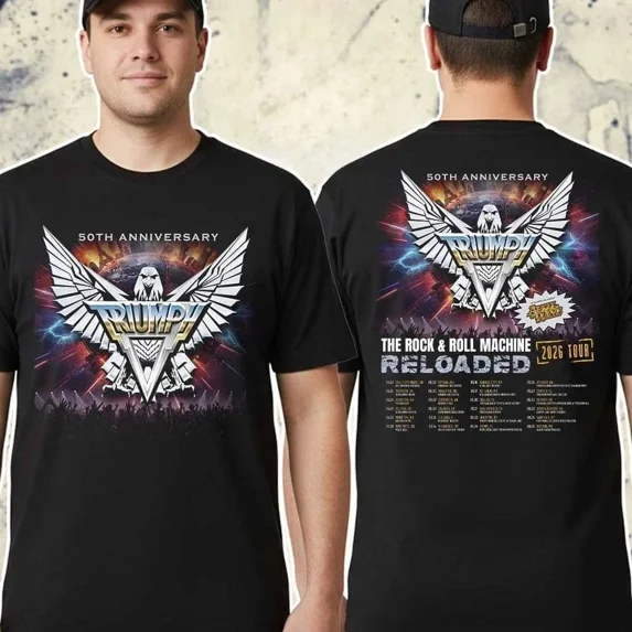 Triumph Rock Roll Machine Reloaded Shirt, Triumph 2026 Tour T Shirt ...