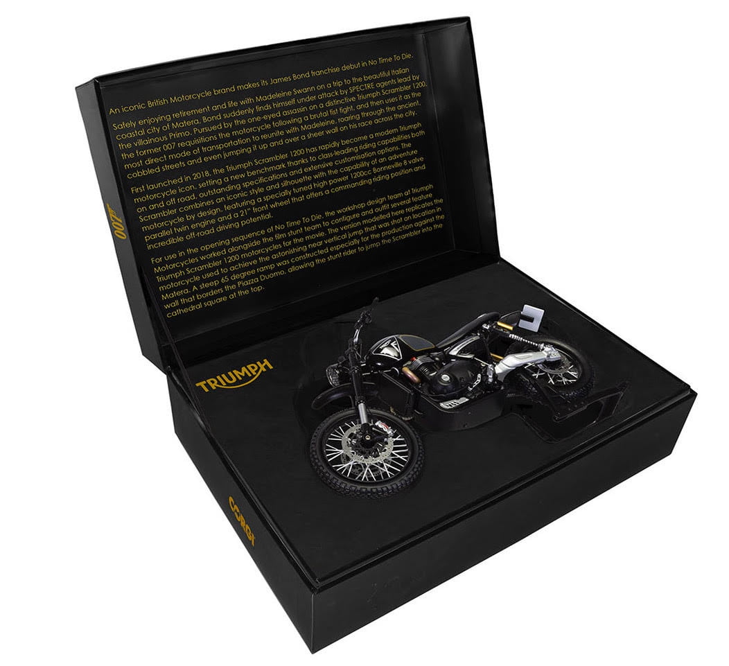 Triumph Scrambler 1200 (Matera) Motorcycle Black James Bond 007 "No ...