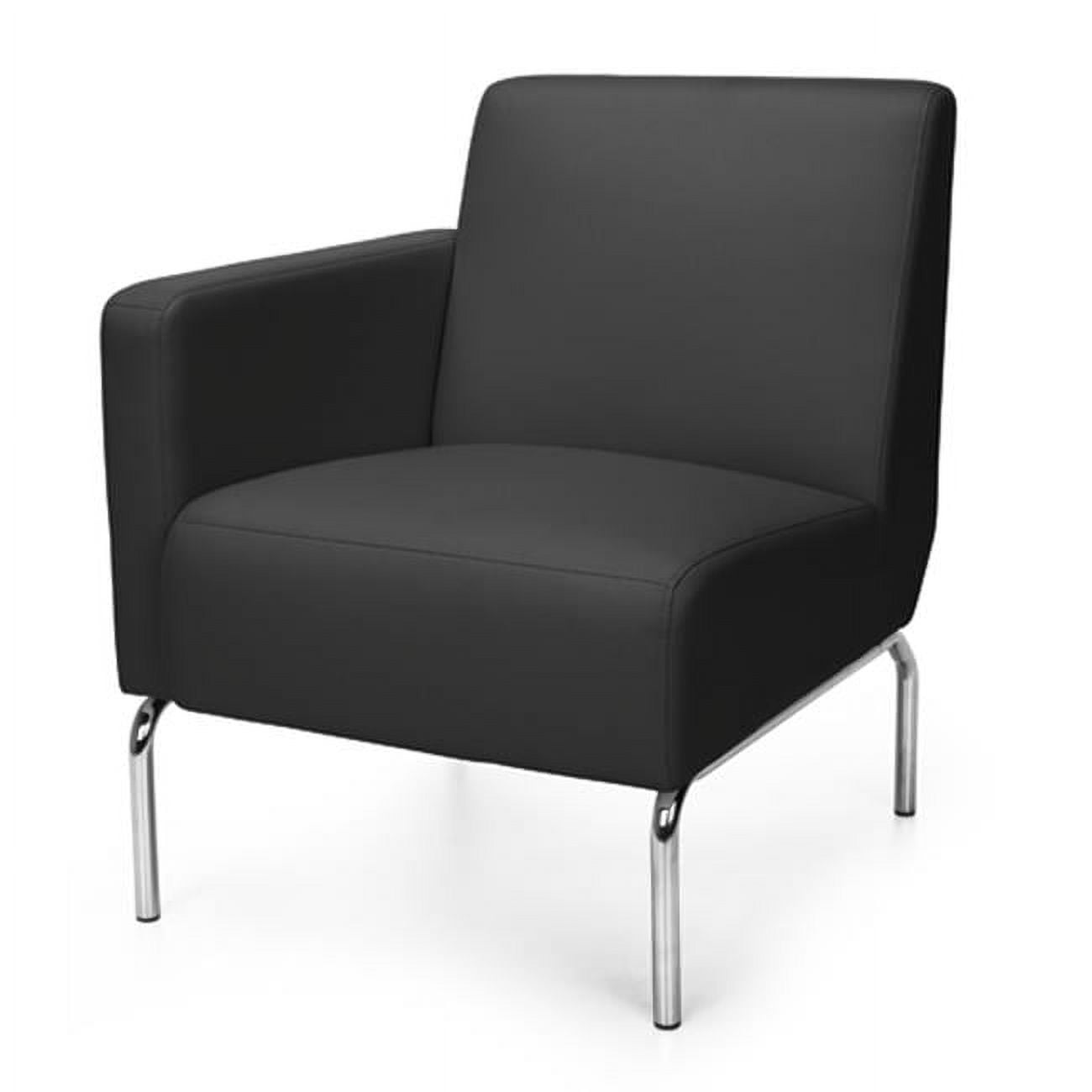 Triumph Series Right Arm Modular Lounge Chair with Vinyl Seat and ...