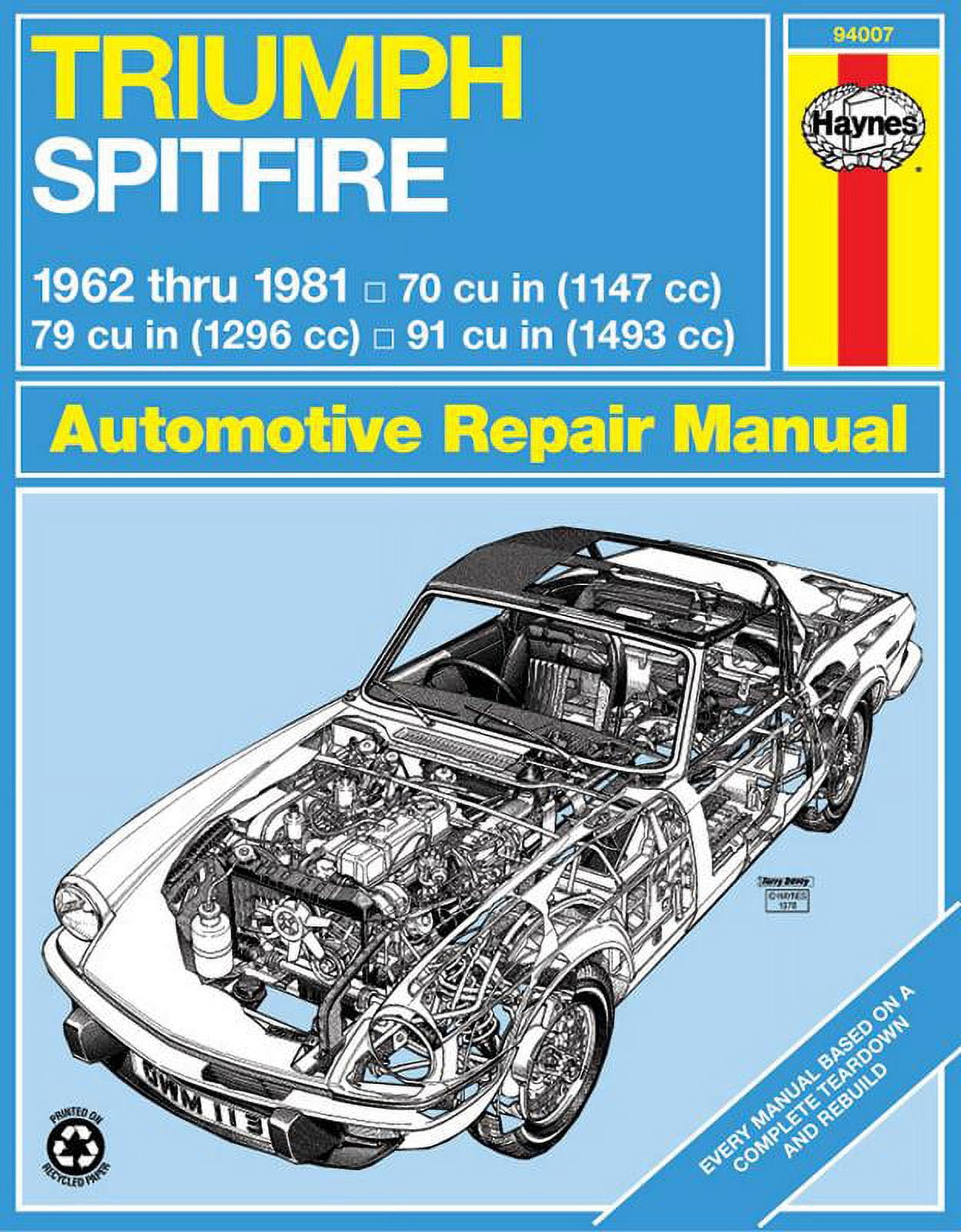 Triumph Spitfire (62-81) Haynes Repair Manual ^ - Walmart.com