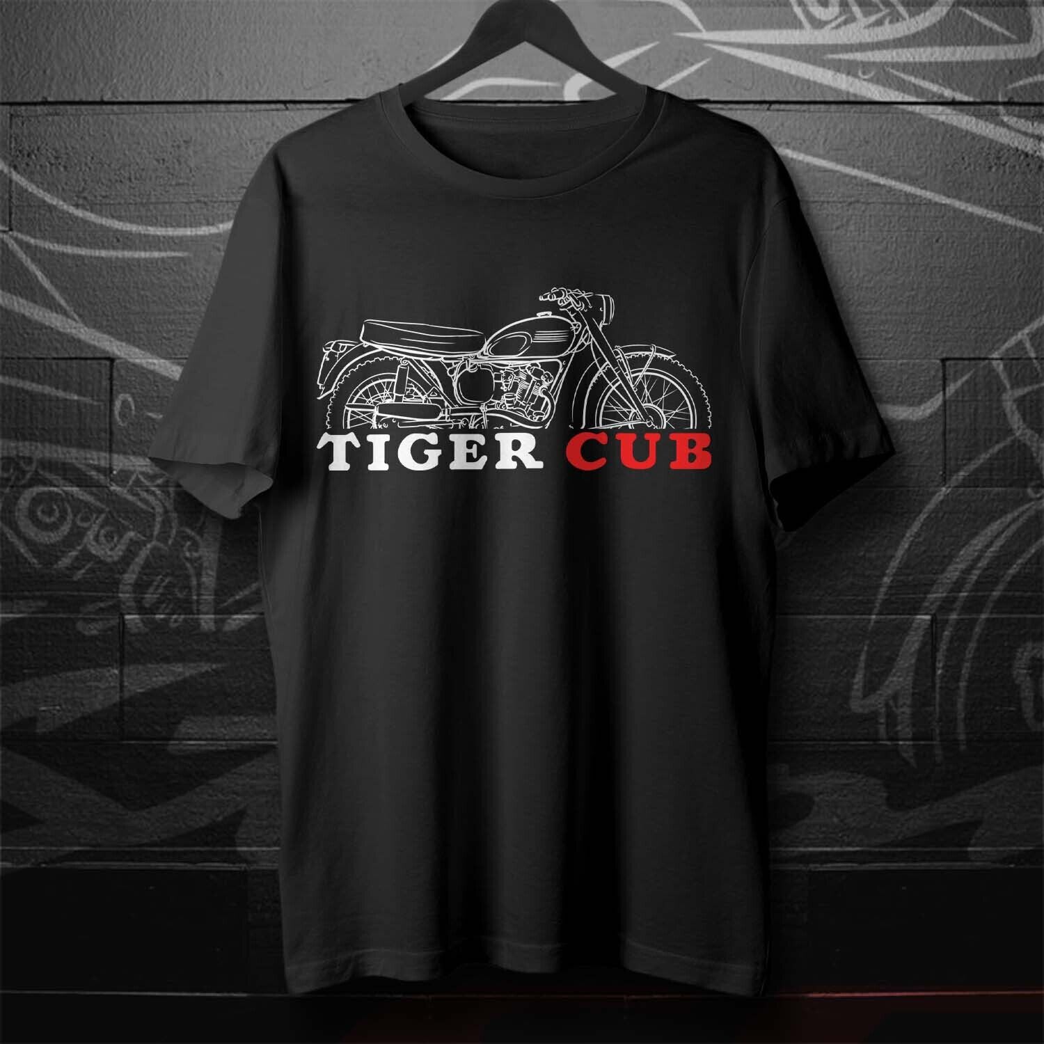 Triumph Tiger Cub 200 1954-1968 Motorcycle T-Shirt for Riders - Walmart.com