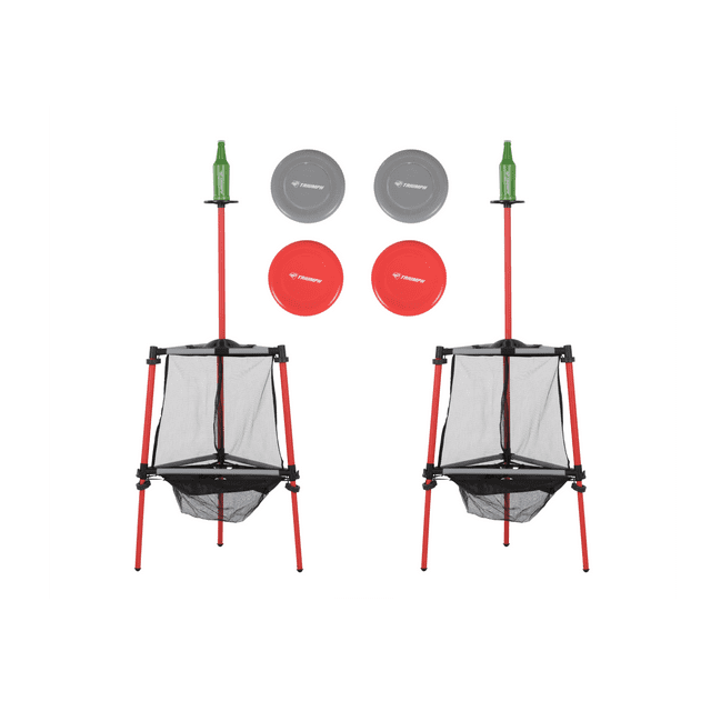Triumph Two-in-One Disc Golf and Toss N Topple Target Game Outdoor ...