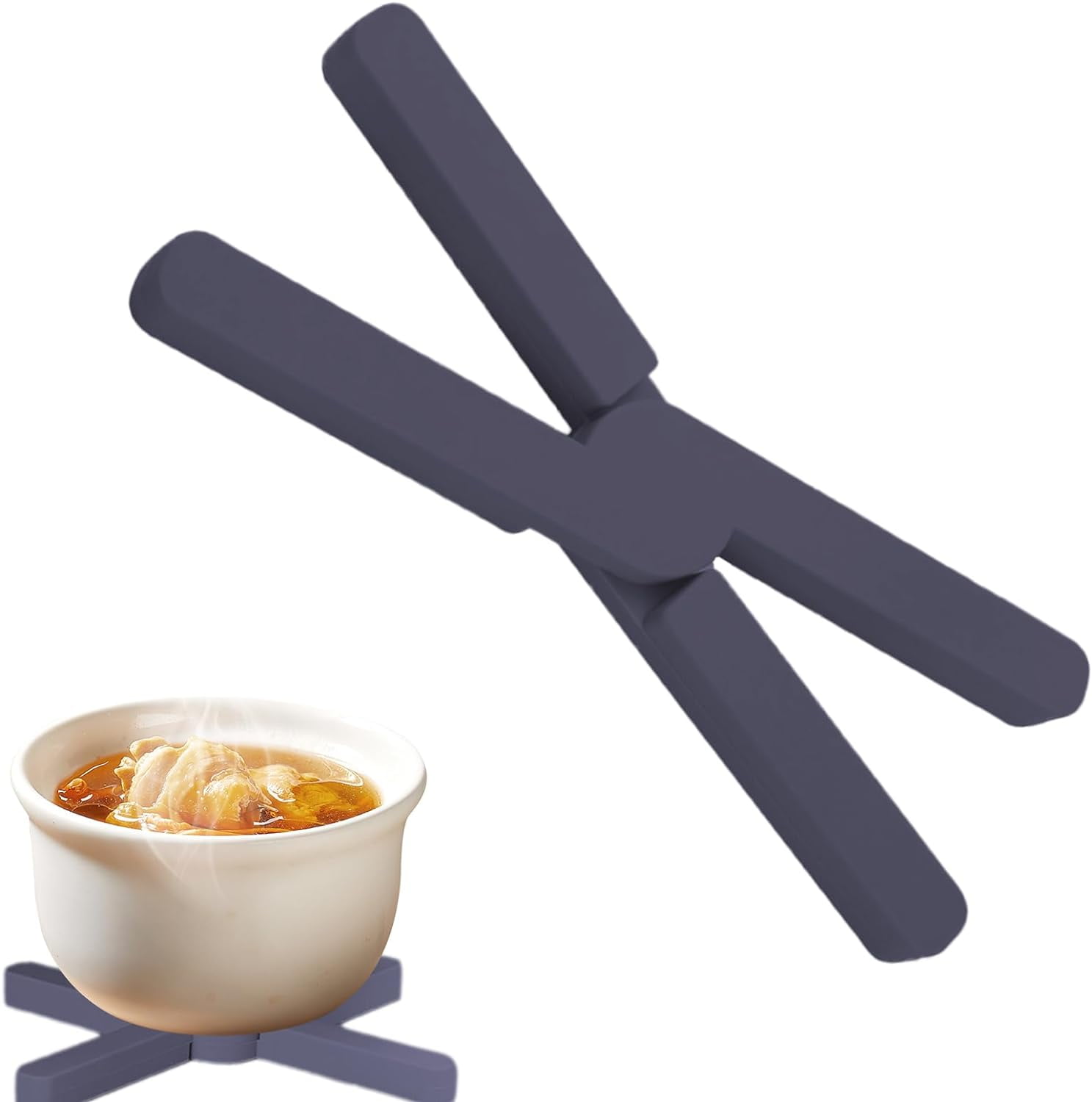 Trivets for Hot Dishes, Foldable Pan Holder, Silicone Trivet Mats ...