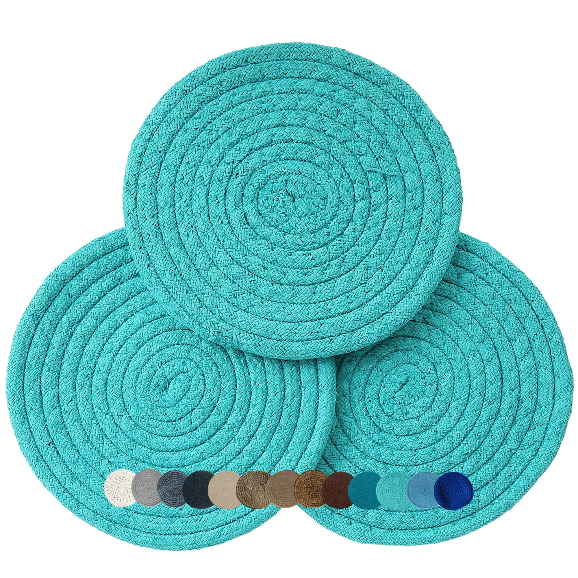 Trivets for Hot Pots and Pans - Kitchen Discovery 8" Chenille Trivets ...