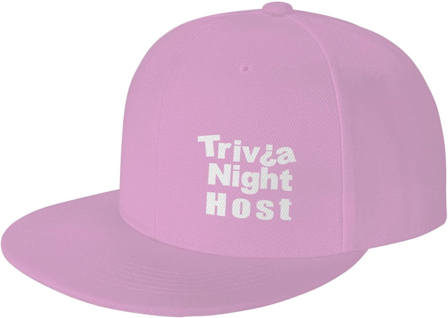 Trivia Night Host Hat Snapback Baseball Cap Funny Flat Brim Visor Hats ...