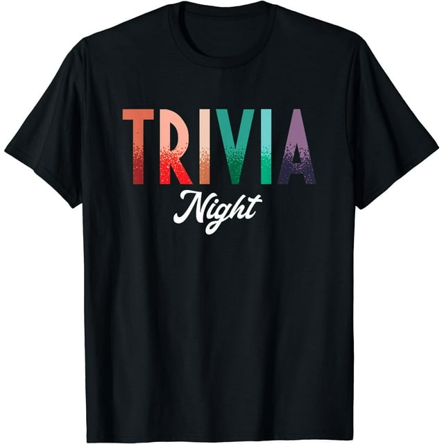 Trivia Night Show | Pub Quiz Game | Trivia Night T-Shirt Black Large ...