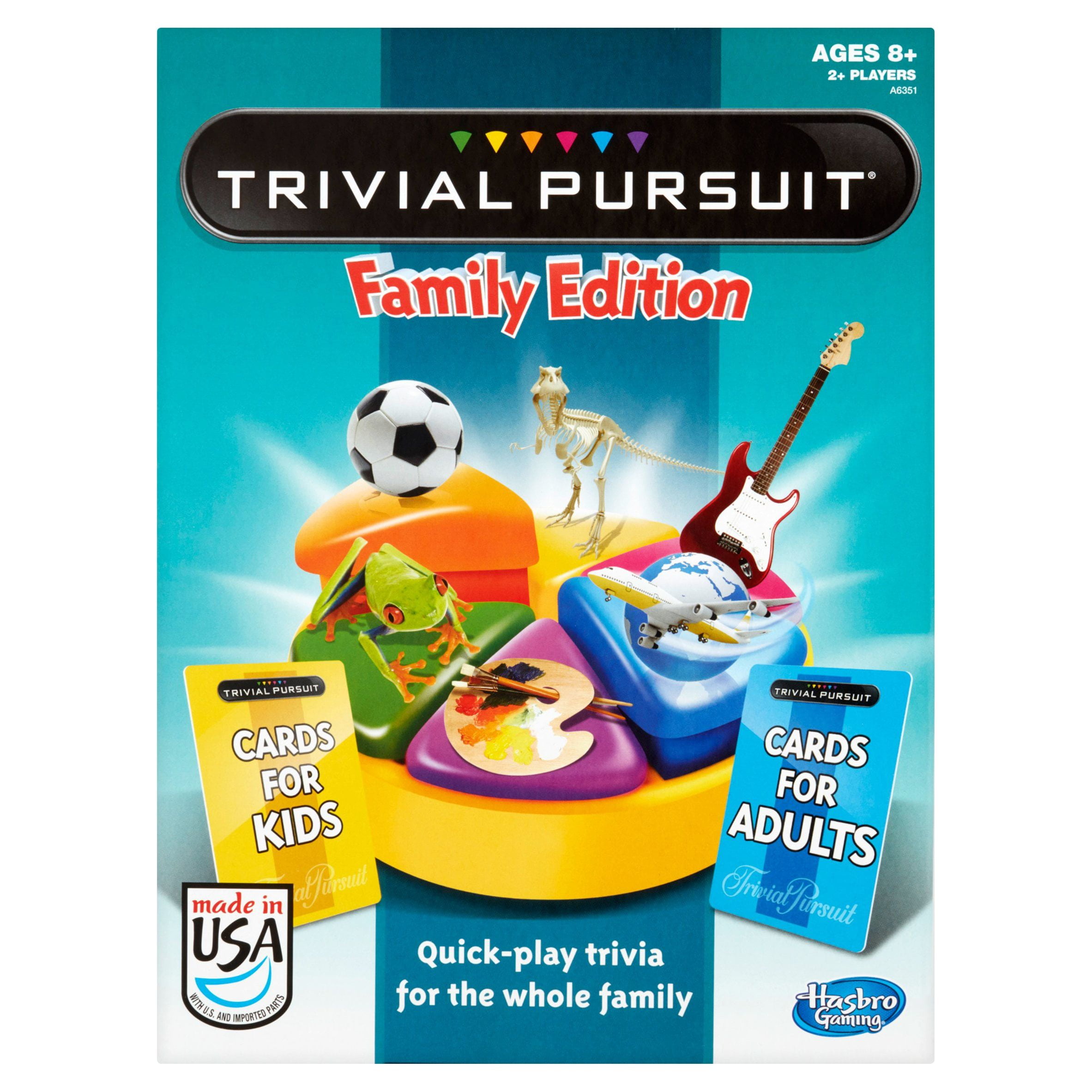 Trivial Pursuit Family Edition Board Game for Indoor Playground ...