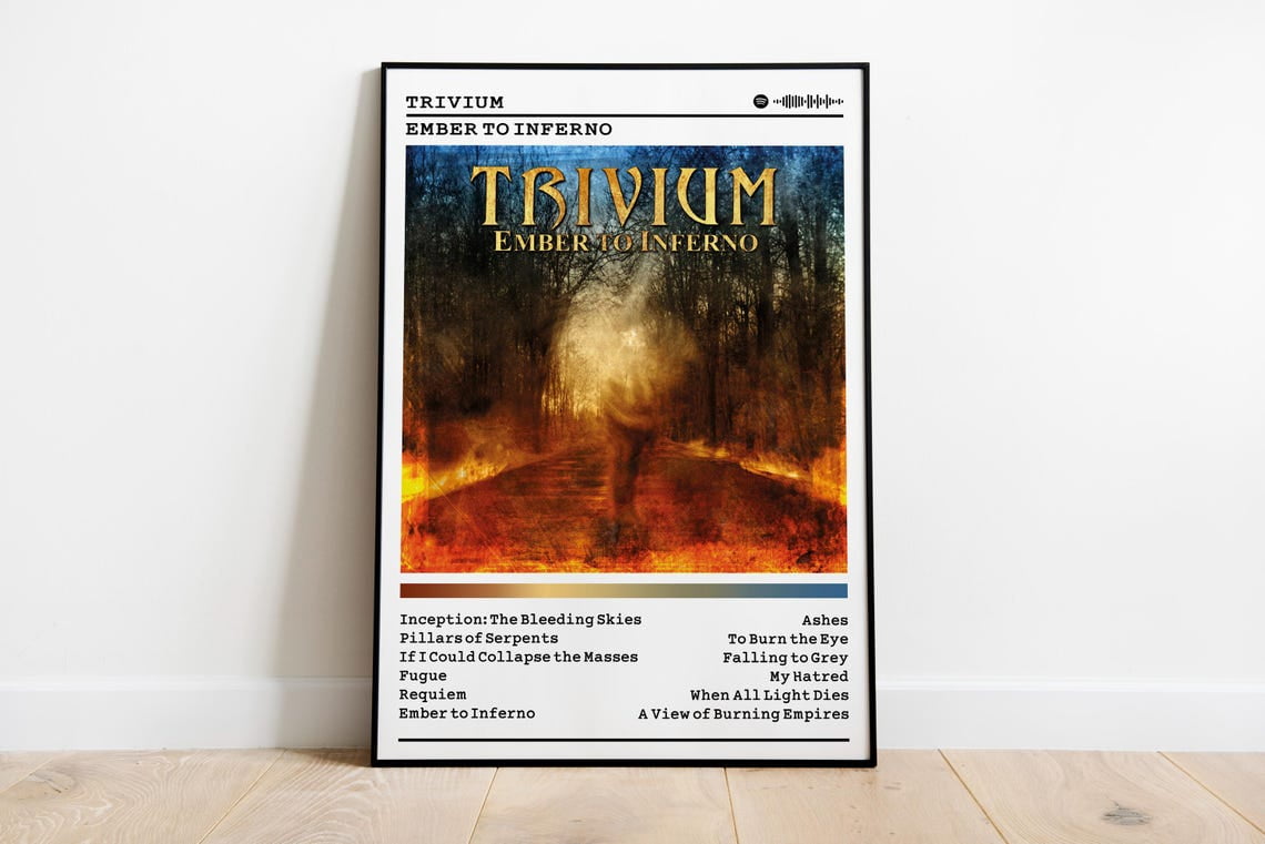 Trivium, Ember To Inferno, Album Prints, Wall Decor S, Album Cover ...