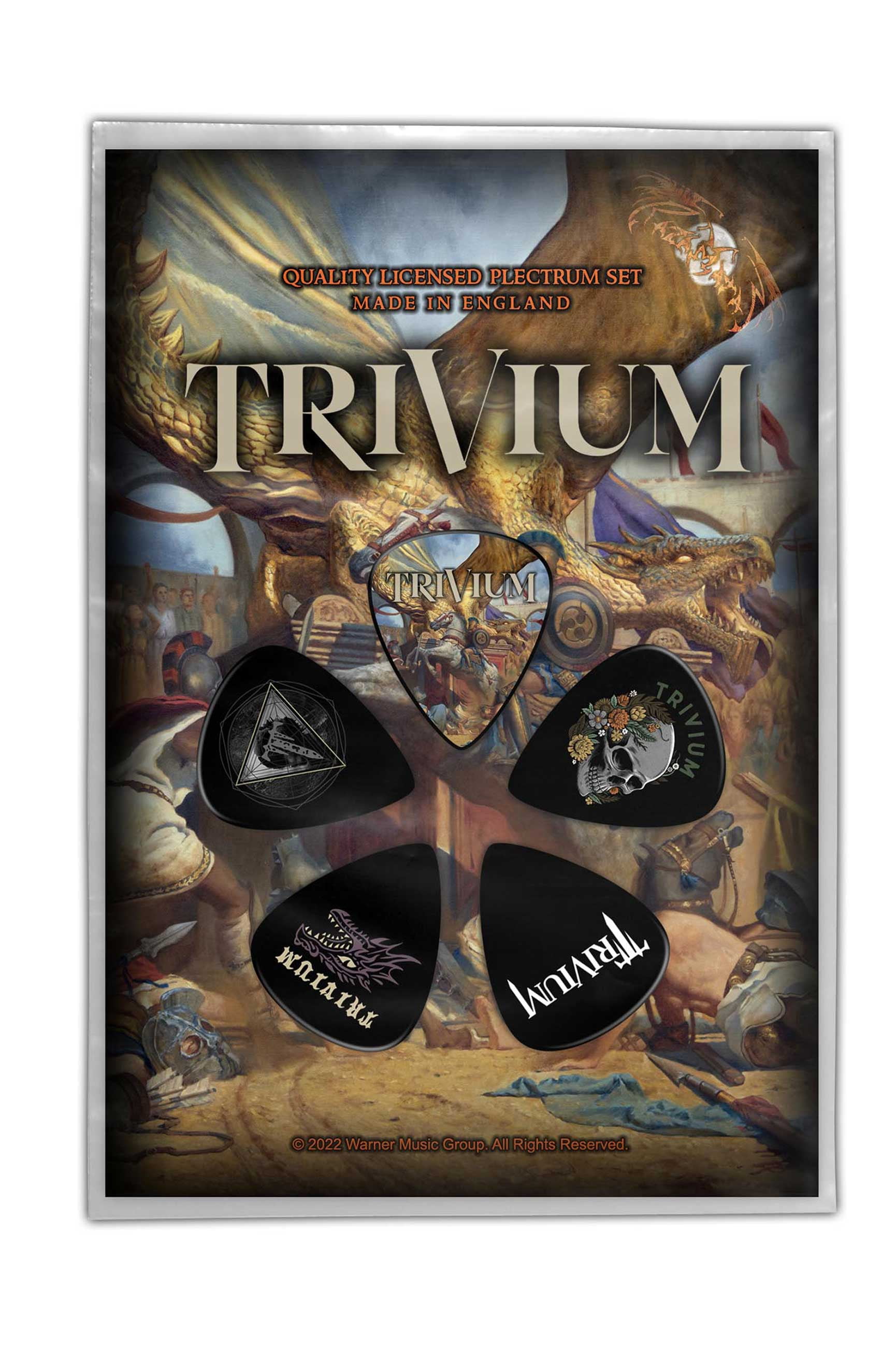 Trivium In The Court Of The Dragon Heavy Gauge 1mm Guitar Pick Pack Multicolor - Walmart.com