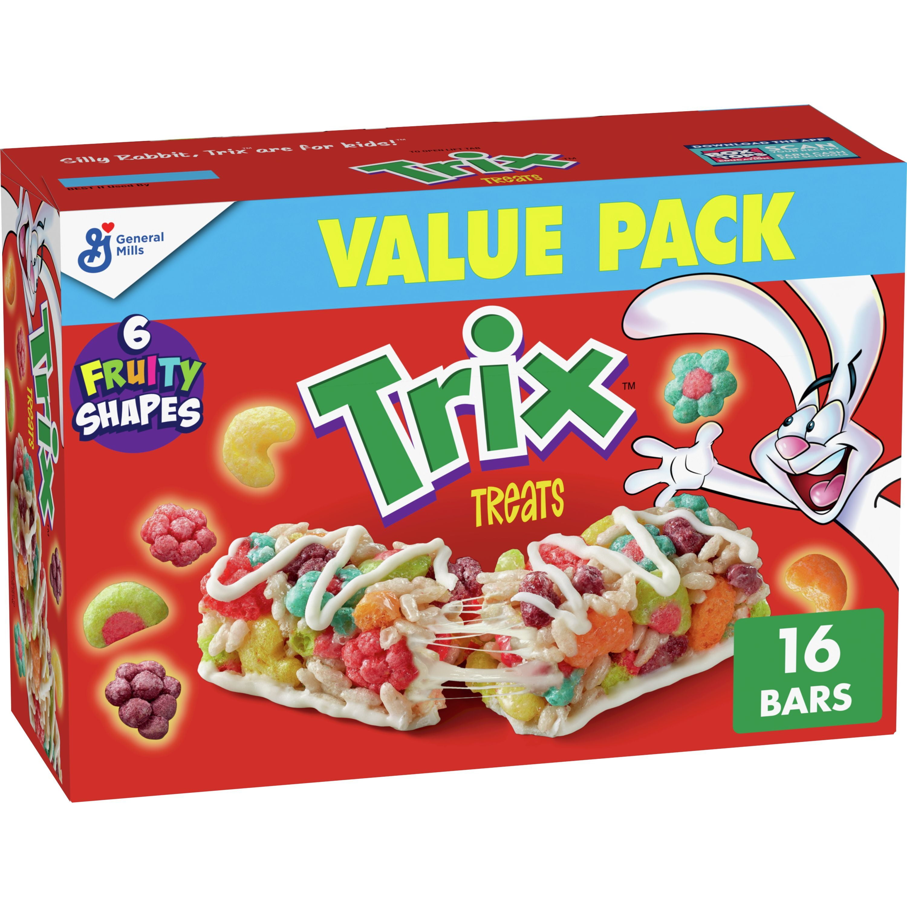 Trix Snack Bars, Breakfast Cereal Treat, Value Pack, 16 ct - Walmart.com