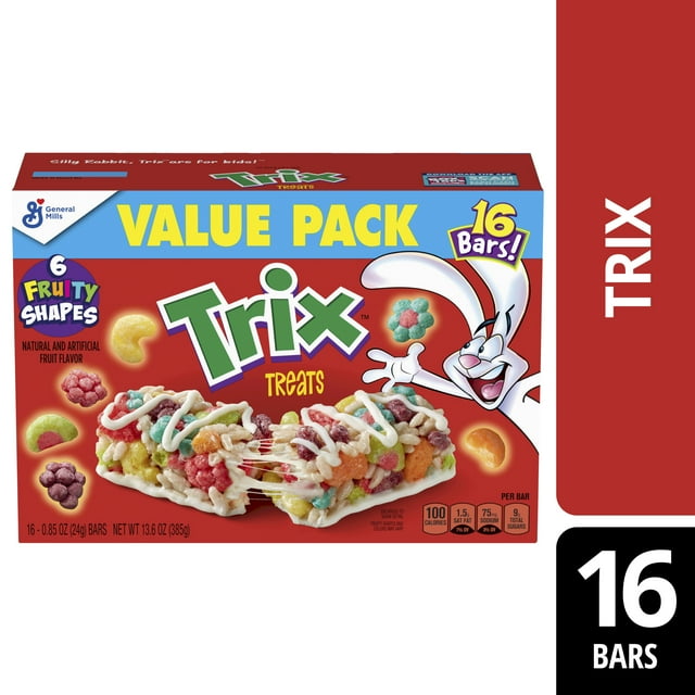 Trix Breakfast Cereal Treat Bars, Value Pack, 16 ct - Walmart.com