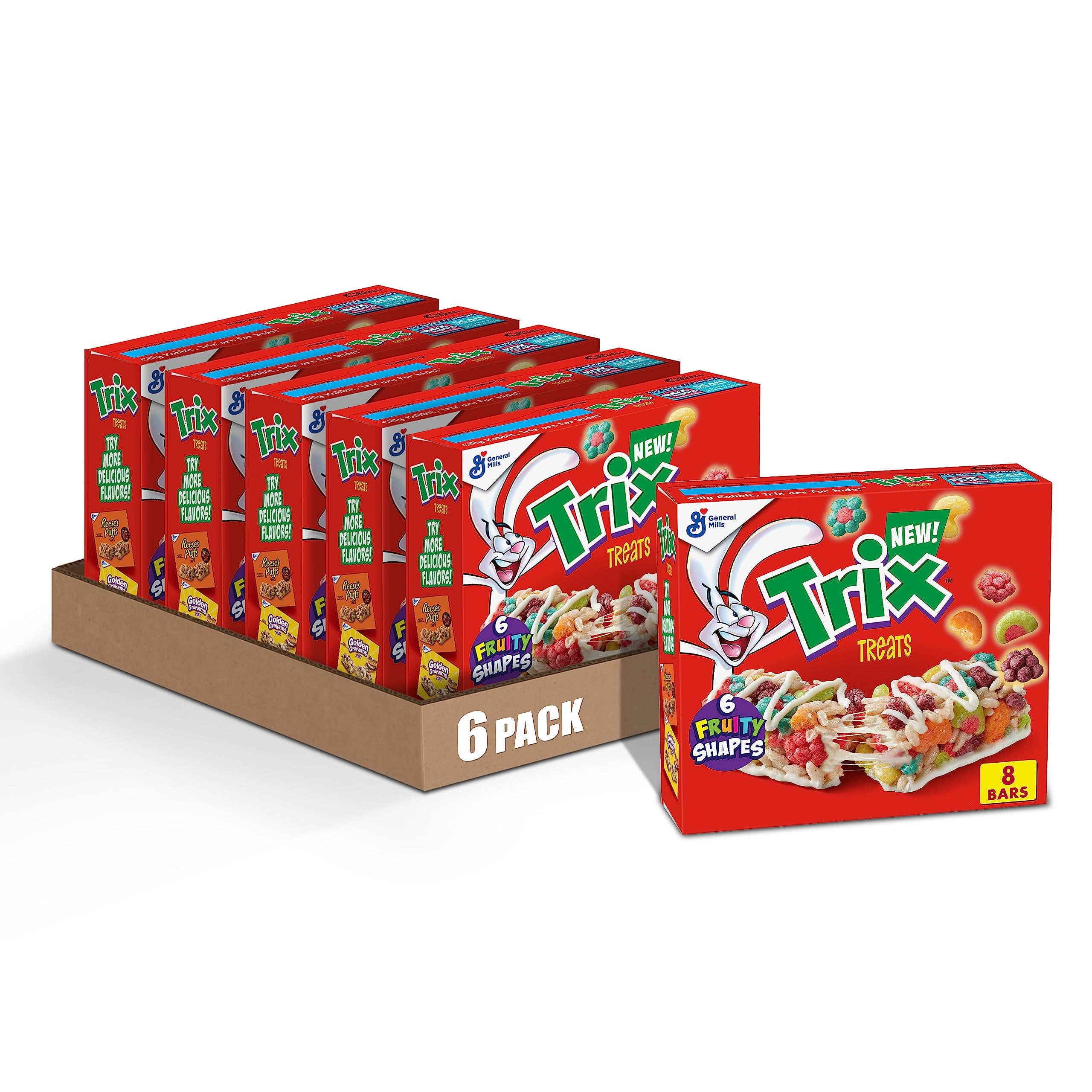 Trix Breakfast Cereal Treat YPF5 Bars, Snack Bars, 8 ct (Pack of 6 ...