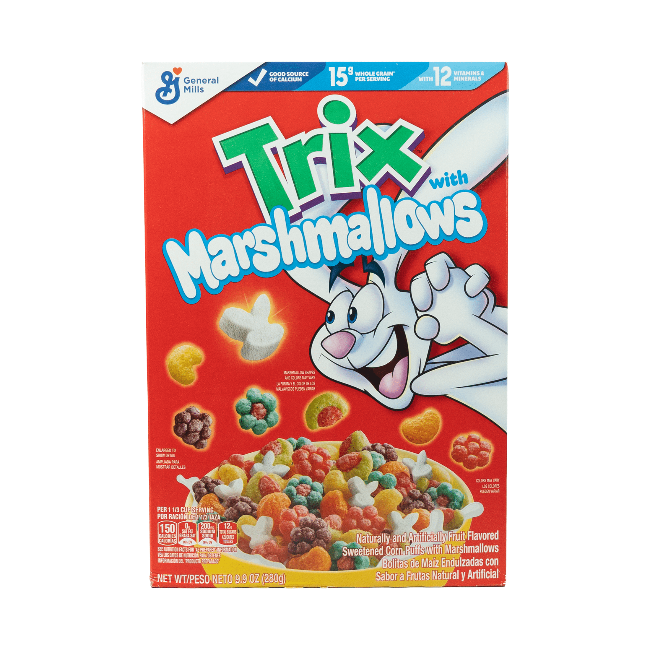 Trix Fruity Breakfast Cereal with Marshmallows, 9.9 oz, Crunchy, Shelf ...