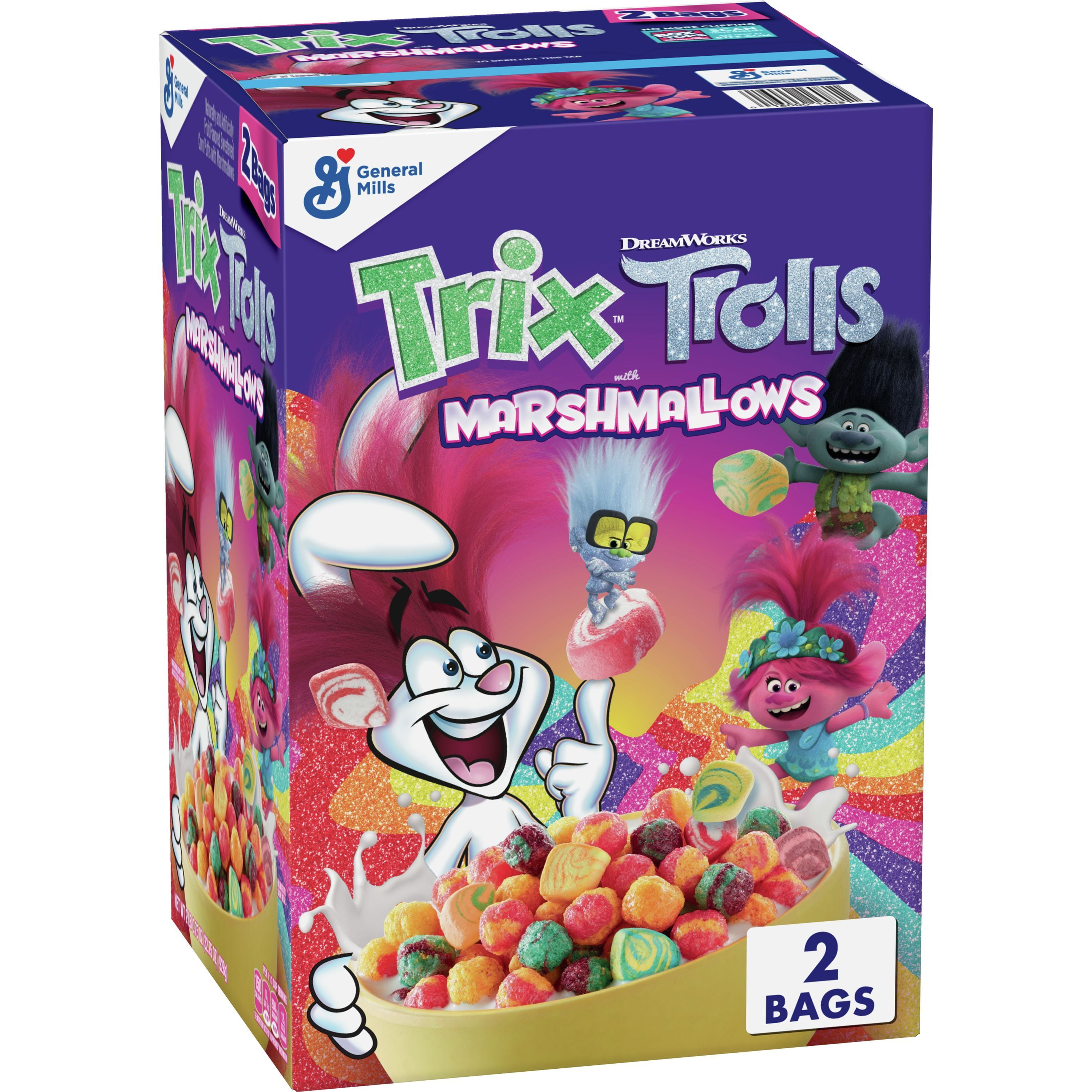 Trix Trolls Breakfast Cereal 32.75 oz - Walmart.com