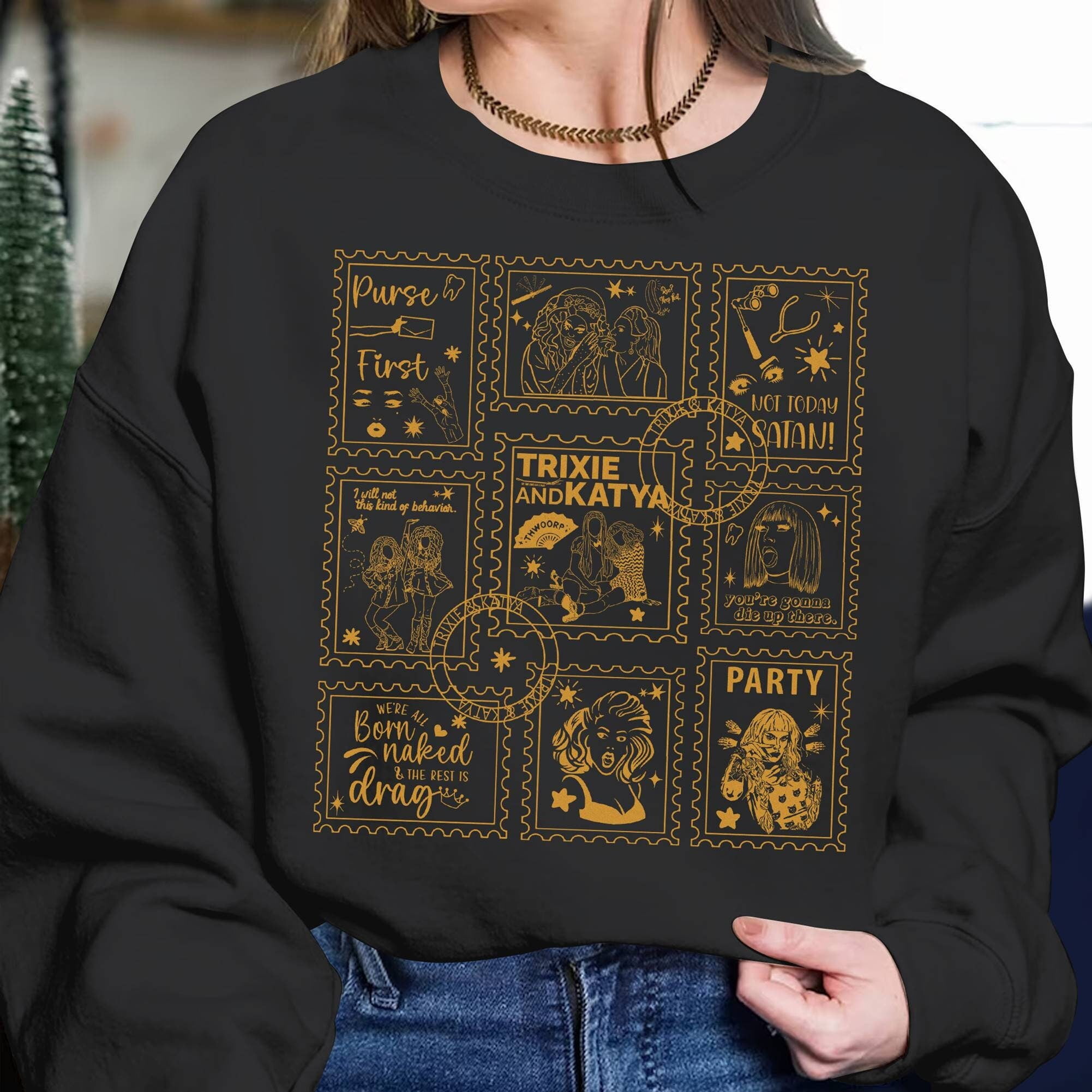 Trixie & Katya Stamp Shirt | Vintage Trixie and Katya Shirt | Trixie ...