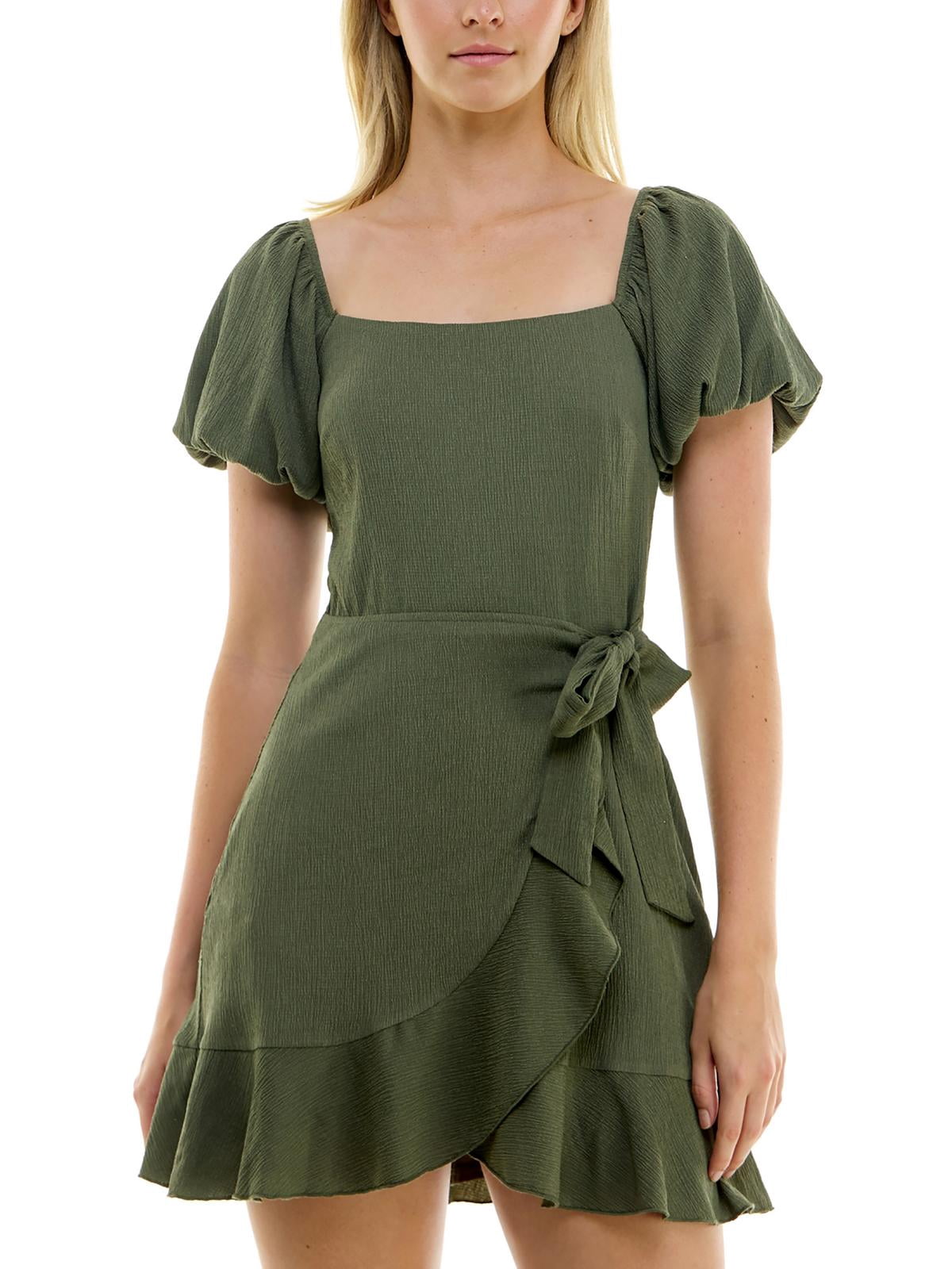 Trixxi Womens Juniors Daytime Mini Fit & Flare Dress - Walmart.com