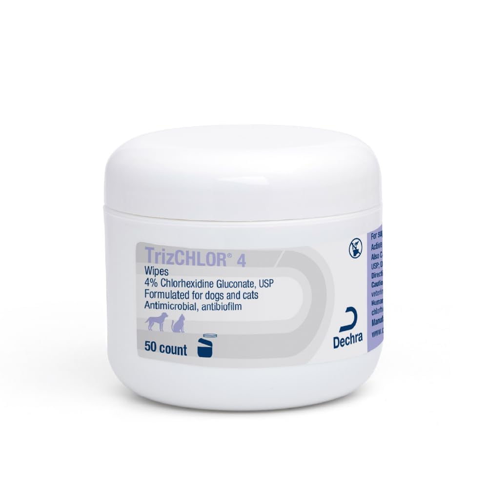 TrizCHLOR 4 Wipes for Dogs and Cats, 50 Count ATT1 - Walmart.com