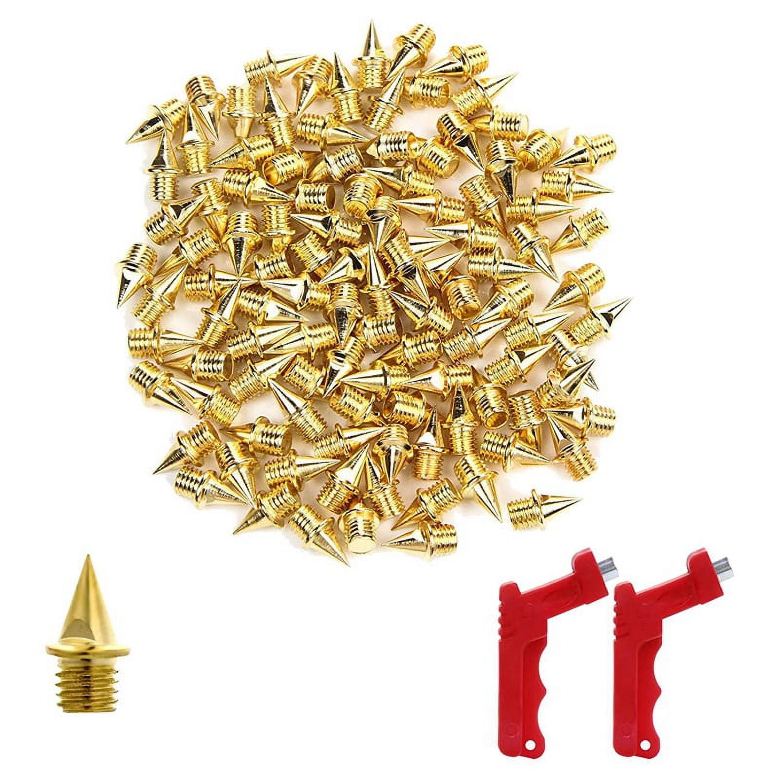 Trjgtas 120Pcs 1/4 Inch Track Spikes for Track Shoes,Replacement Spikes ...