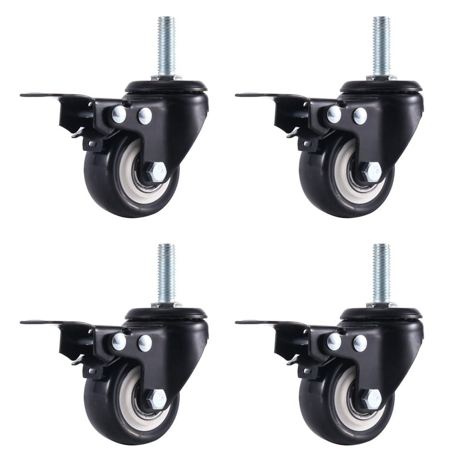 Trjgtas 2In Casters , 3/8In 16 X 1In(Screw Diameter 3/8In, Screw Length ...