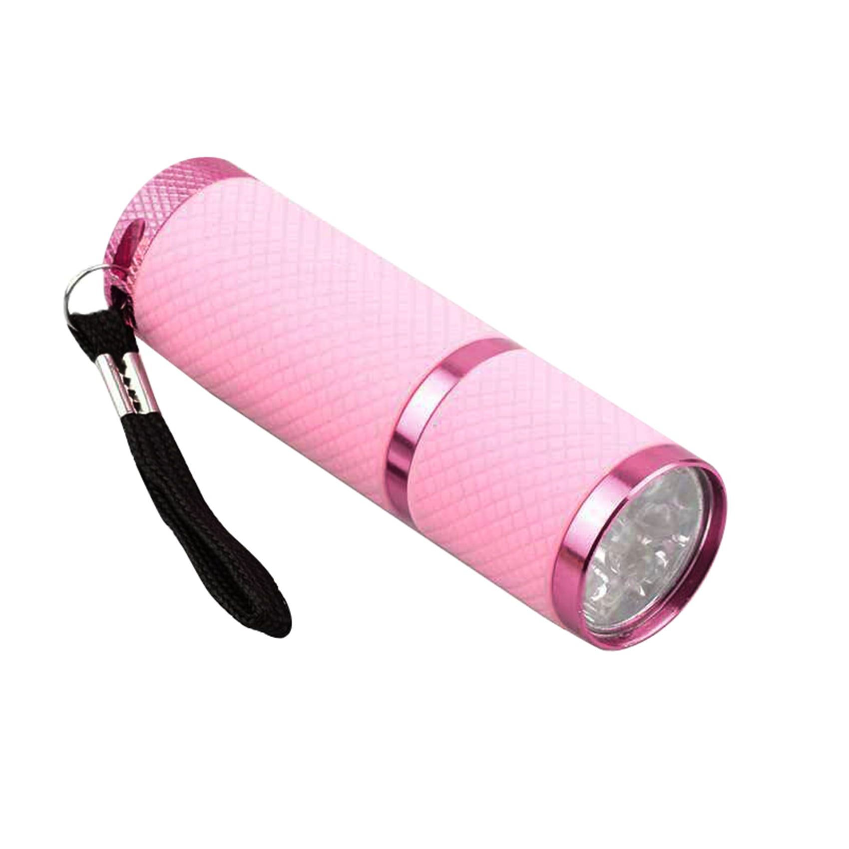 Trjgtas Outdoor Mini Pink Rubber Coated 9-LED Flashlight Torch ...