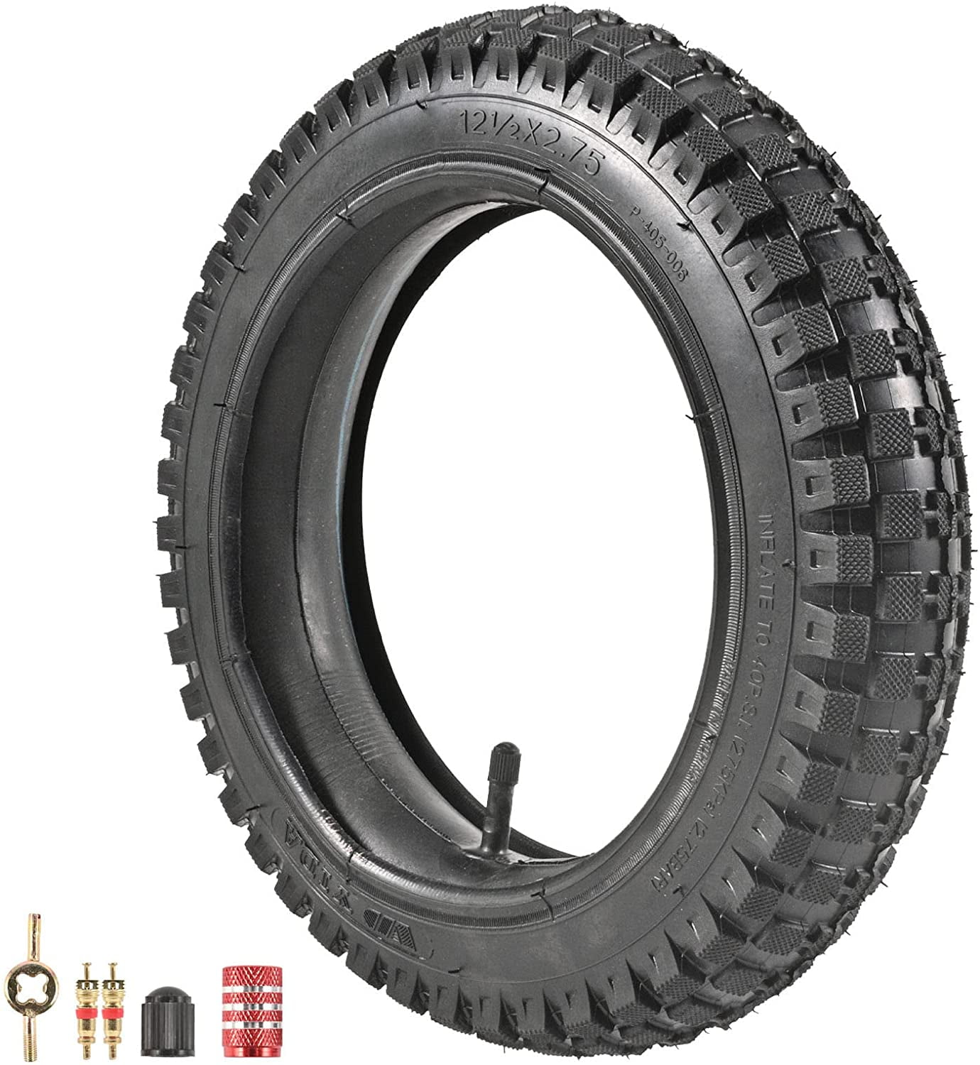 Trkimal 12.5x2.75 Tire & Tube Set for Razor MX350/MX400, X-Treme X-560 ...