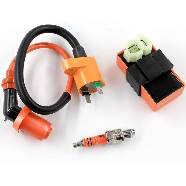 Trkimal Racing AC Cdi Box, Ignition Coil, Spark Plug for GY6 50cc-150cc ...