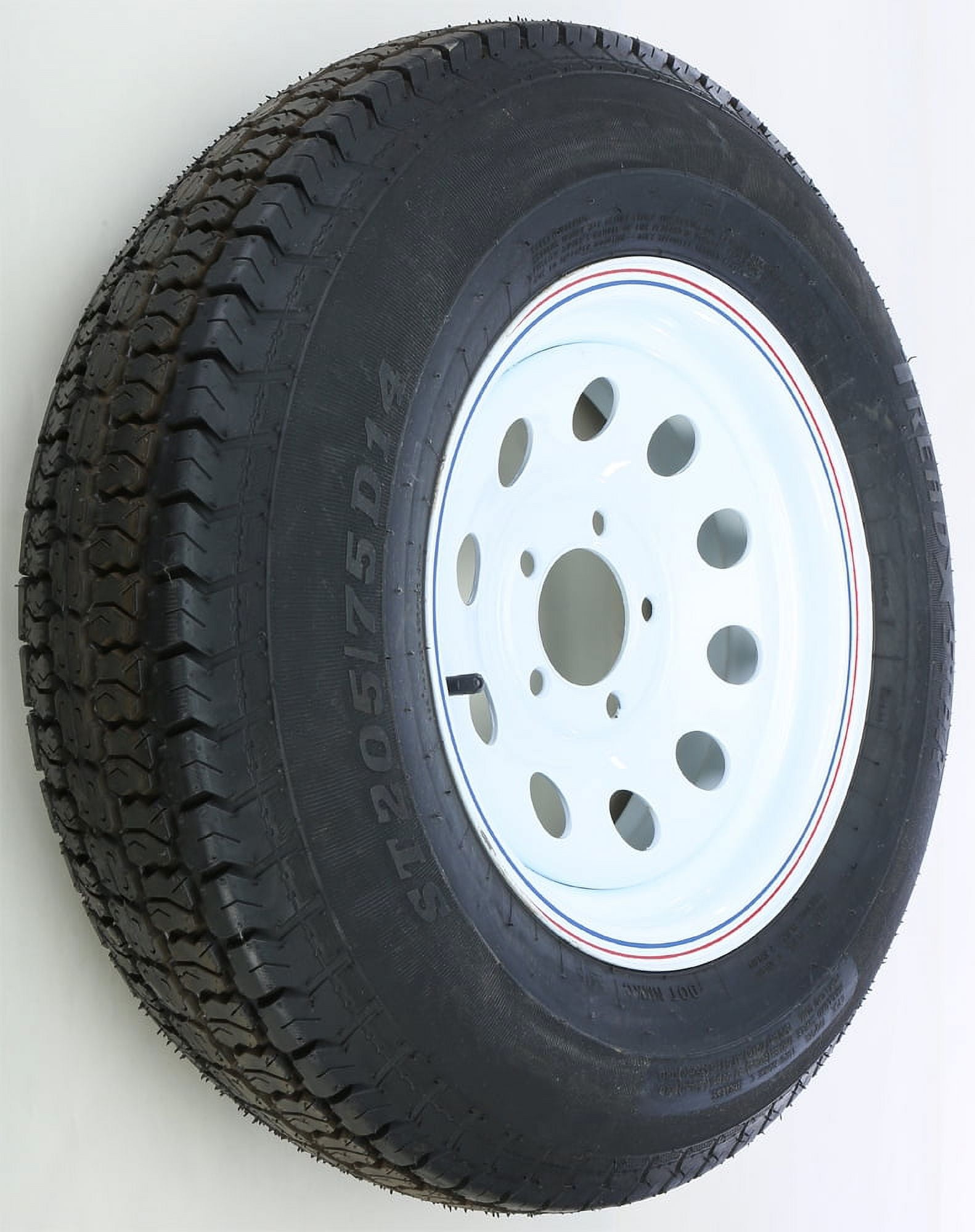 Trlr Tire/Rim Assy White 14X6 5 On 4.5/F78-14 C - Walmart Business Supplies