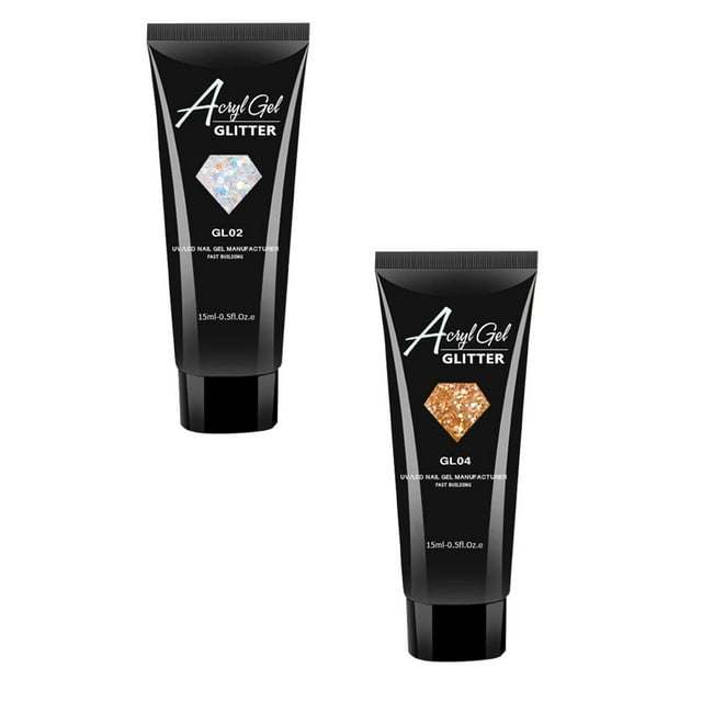 Trn580 Nail Tips And Glue for Dip Coffin Coffin Clear Nails Short Gel ...