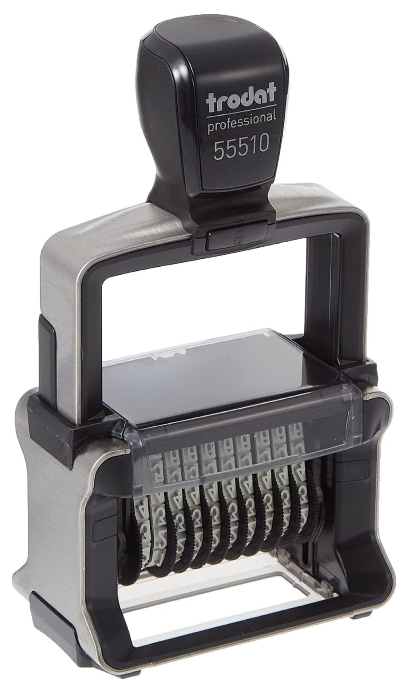 Trodat 10-Digit Self- Number Stamp, Black - Walmart.com