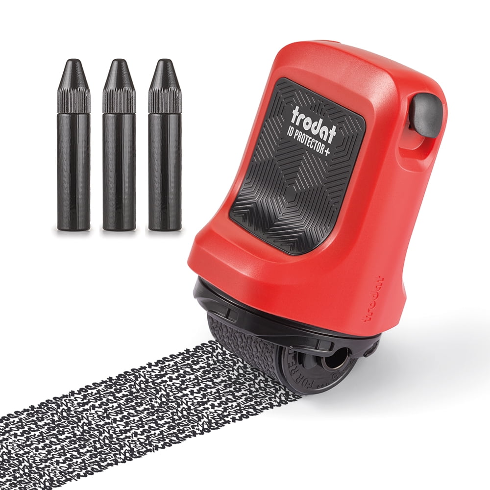 Trodat ID Protector+ Ink Roller – Identity Theft Protection Roller ...