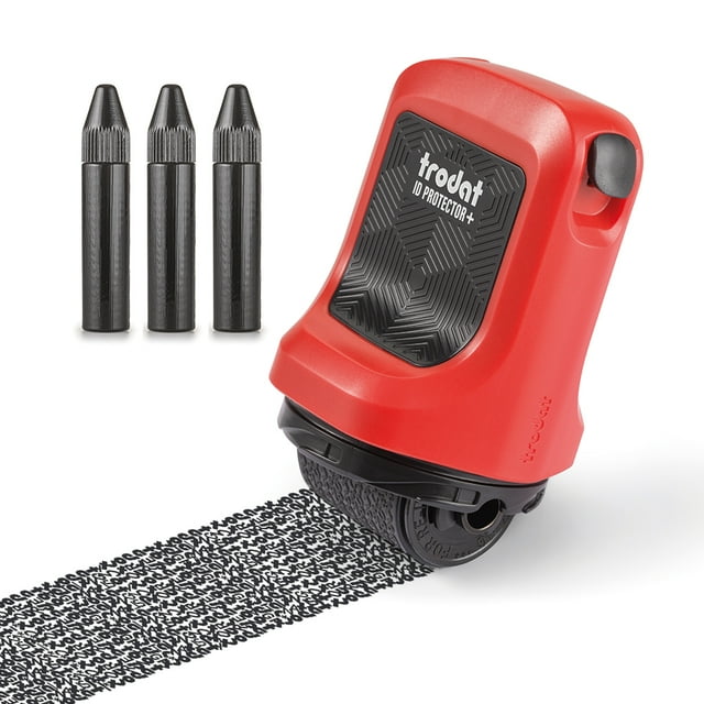 Trodat ID Protector+ Ink Roller – Identity Theft Protection Roller ...