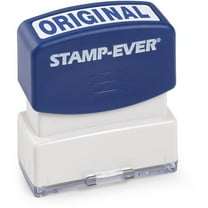 Stamp-Ever Pre-Inked Stamper – Entered Message, Blue Ink – Impression ...
