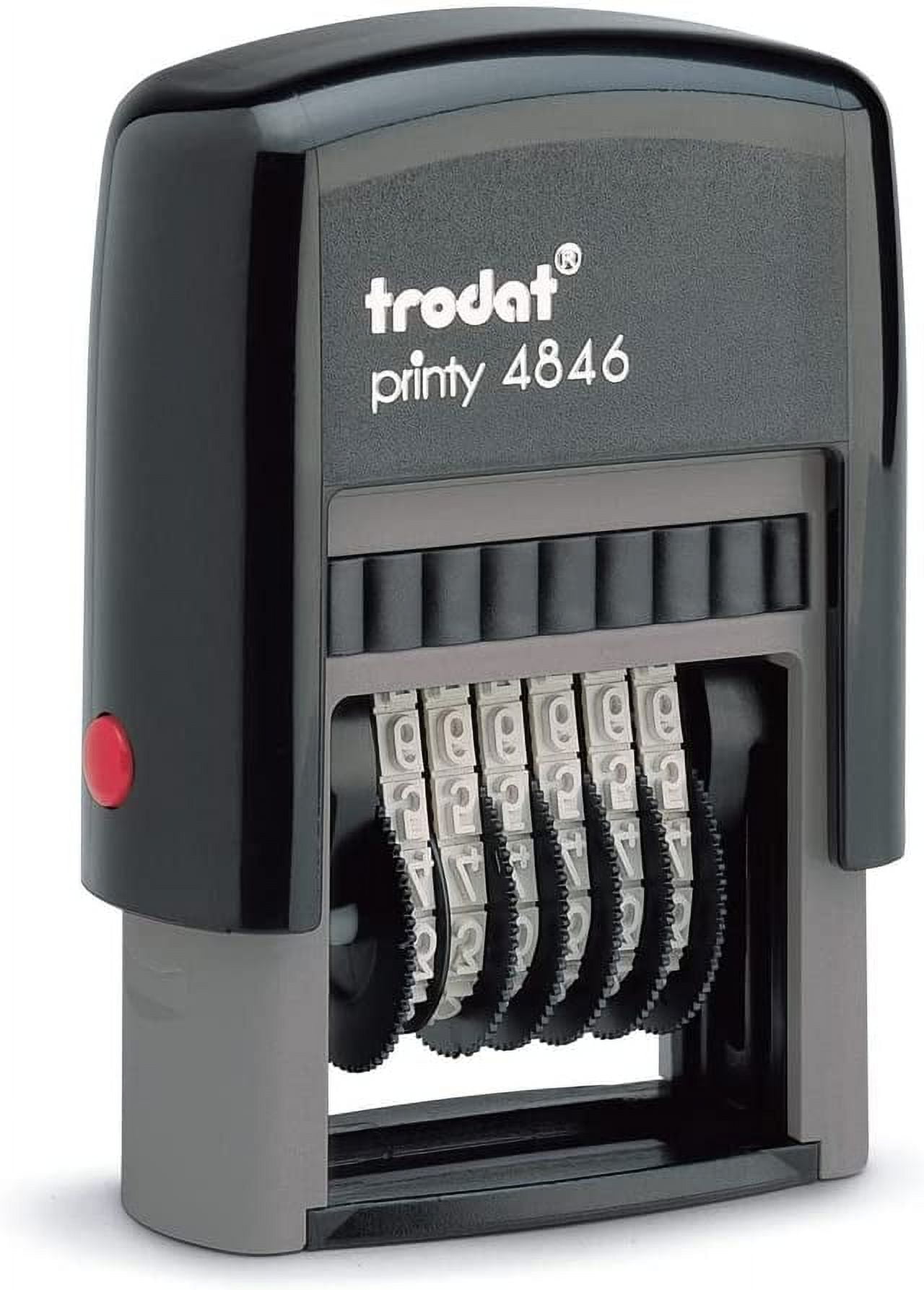Trodat Printy 4846 Self-Inking 6 Band Number Stamp - Walmart.com