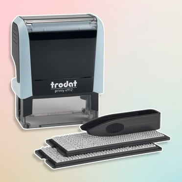 COSCO 2000 Plus Custom Stamp Kit with Rubber Handle, Black - Walmart.com
