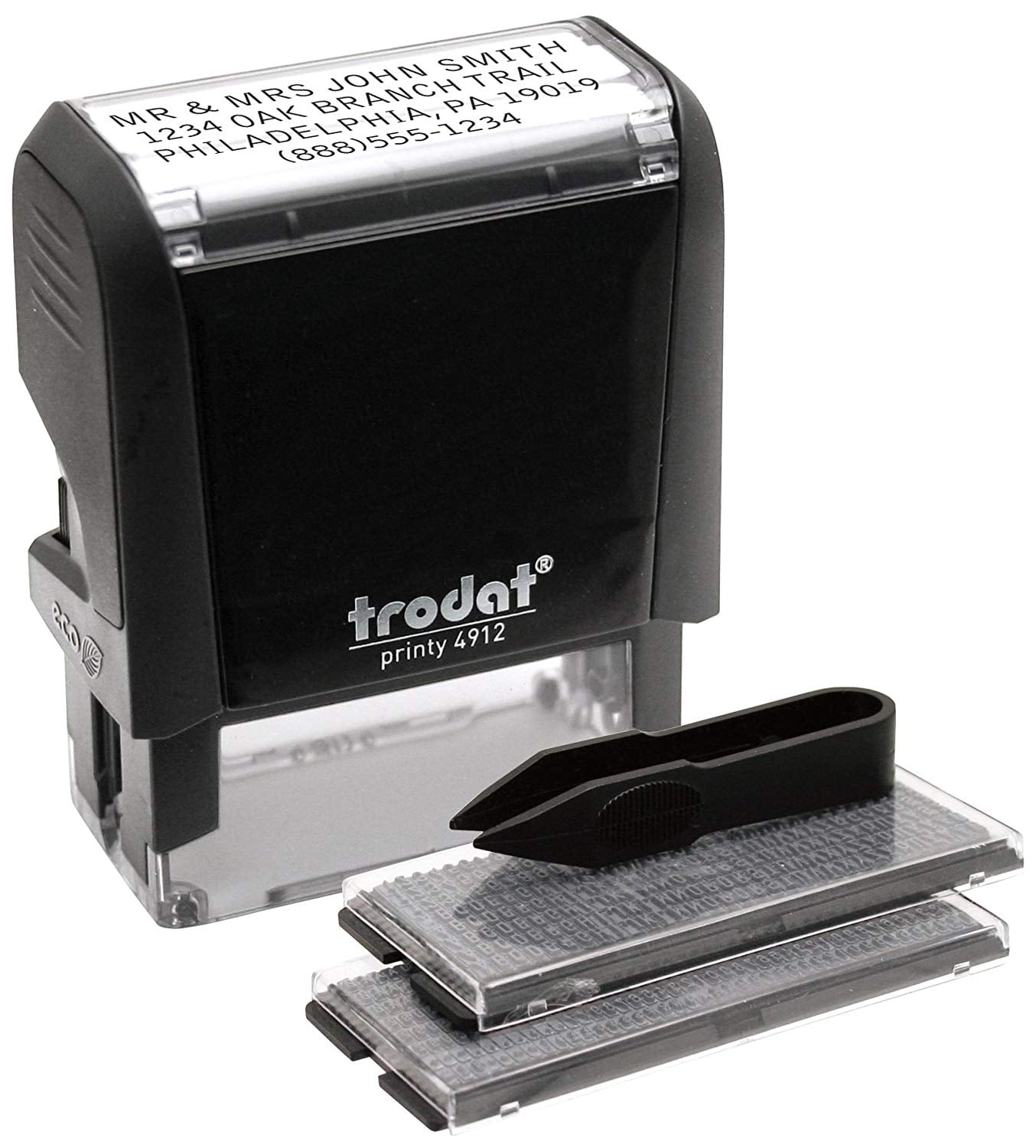 Trodat Printy 4912 Typo DIY Stamp Kit, Up to 3 Lines - Walmart.com