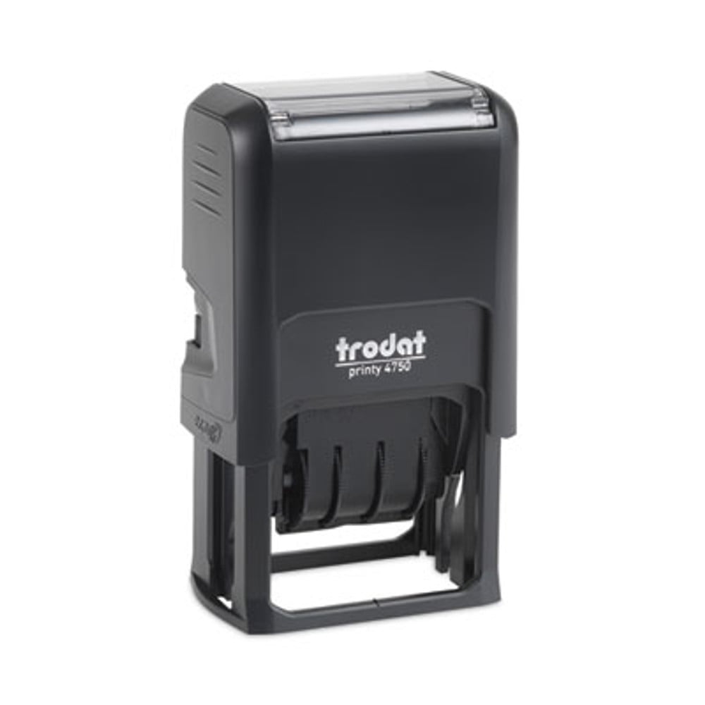 Trodat? Printy Economy Date Stamp, Self-Inking, 1.63" x 1", Blue-Red ...
