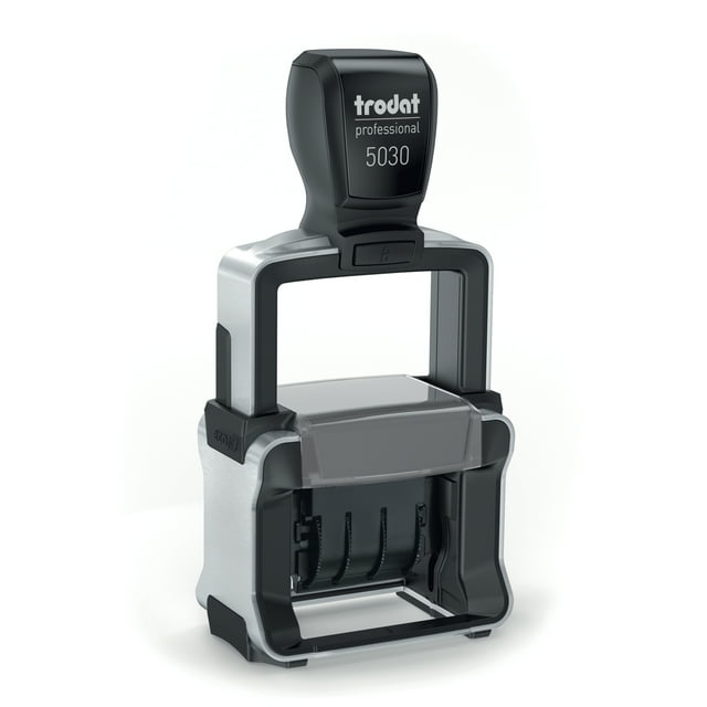 Trodat Professional Self-Inking Office Date Stamp 4.0 5030, Black Ink ...