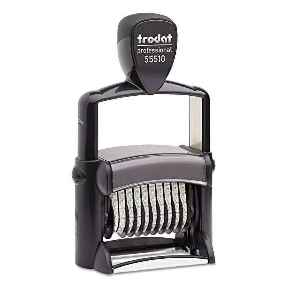 Trodat Professional Numberer, 10 Digit Self-Inking Numbering Stamp, 3/8 ...
