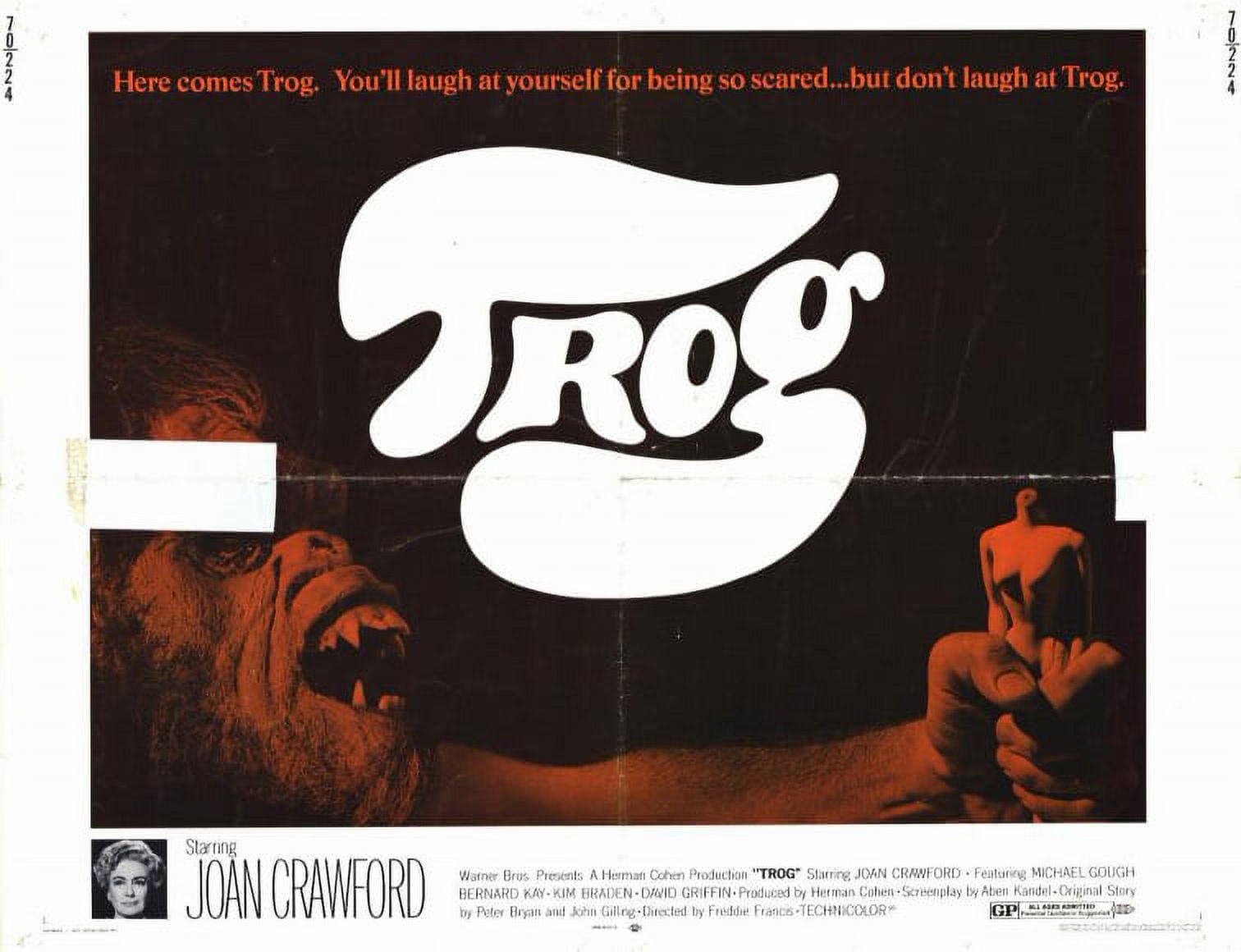 Trog - movie POSTER (Style A) (11" x 14") (1970) - Walmart.com