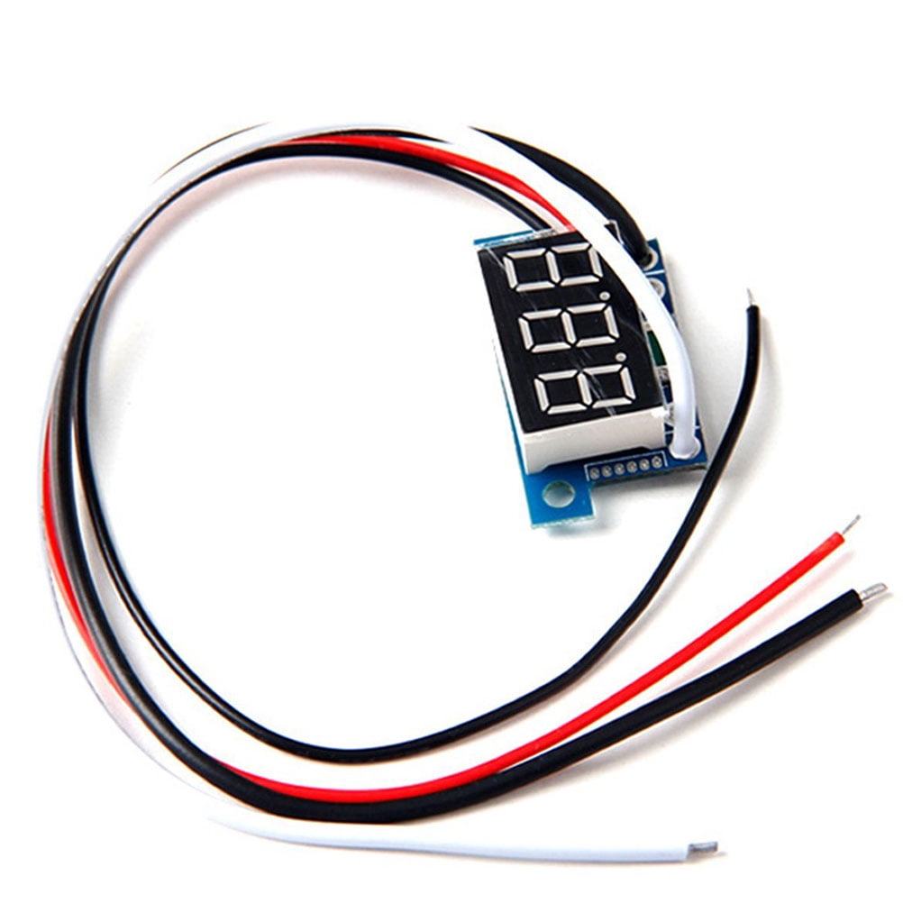 Troglfold Accurate LED Digital Voltmeter Board Module DC4-30V 0-10A ...